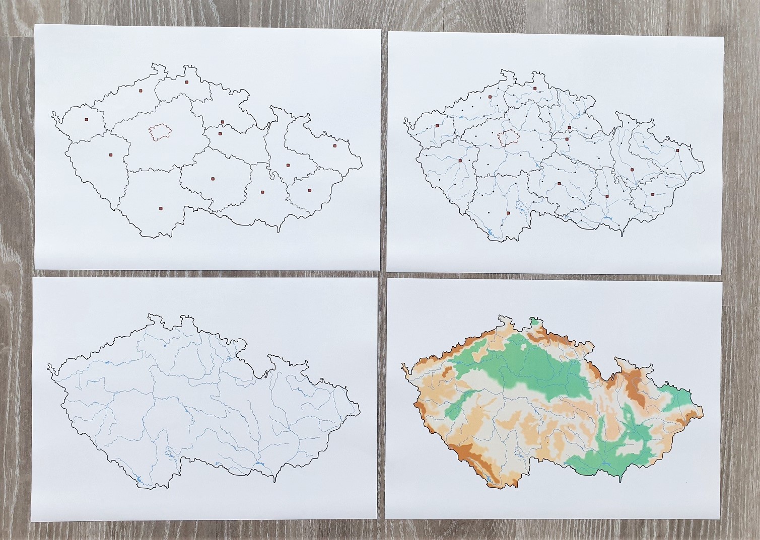 Česká republika - Slepé mapy - Vlastivěda | UčiteléUčitelům.cz