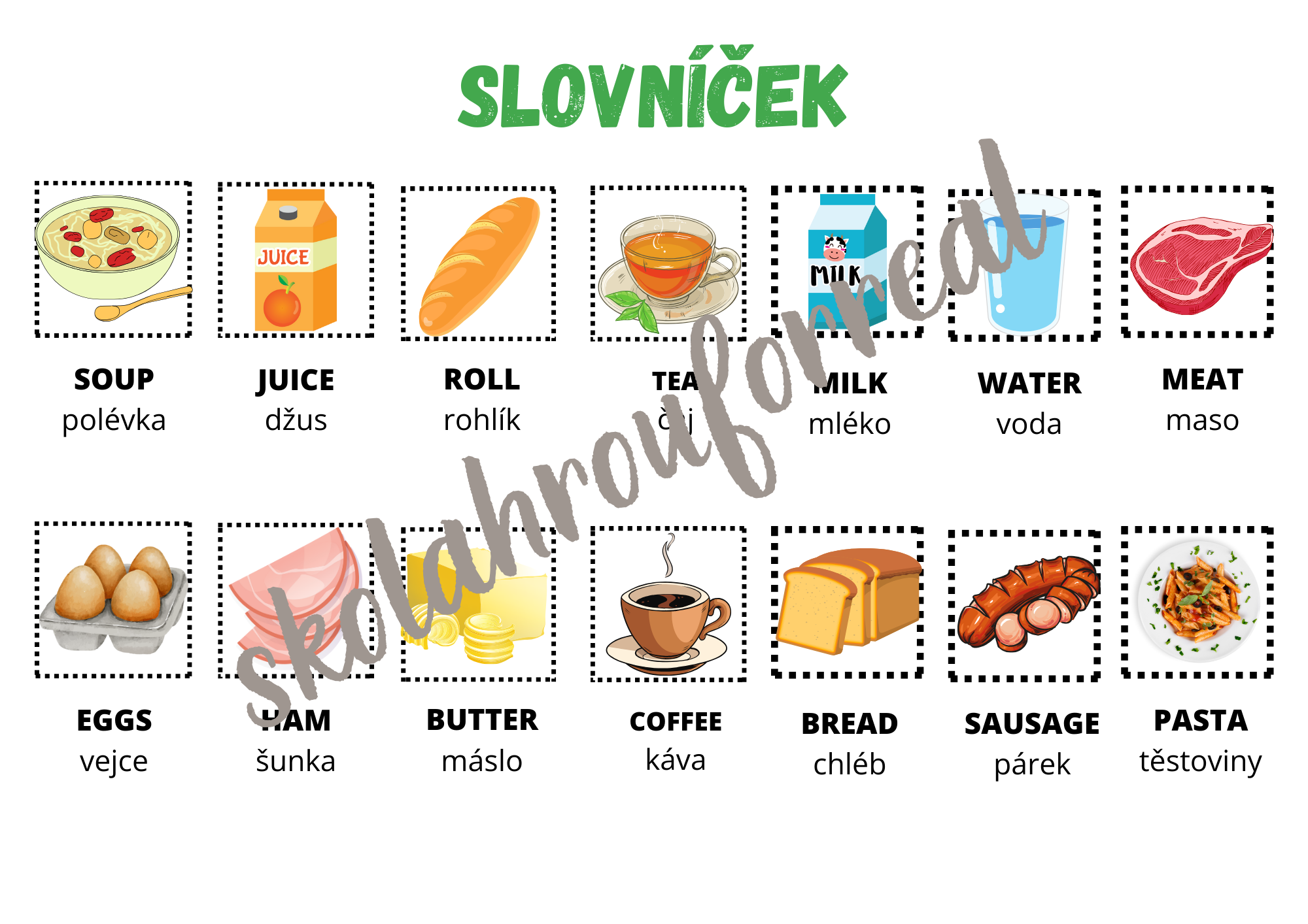 Let´s go shopping - FOOD and DRINKS - Anglický jazyk | UčiteléUčitelům.cz