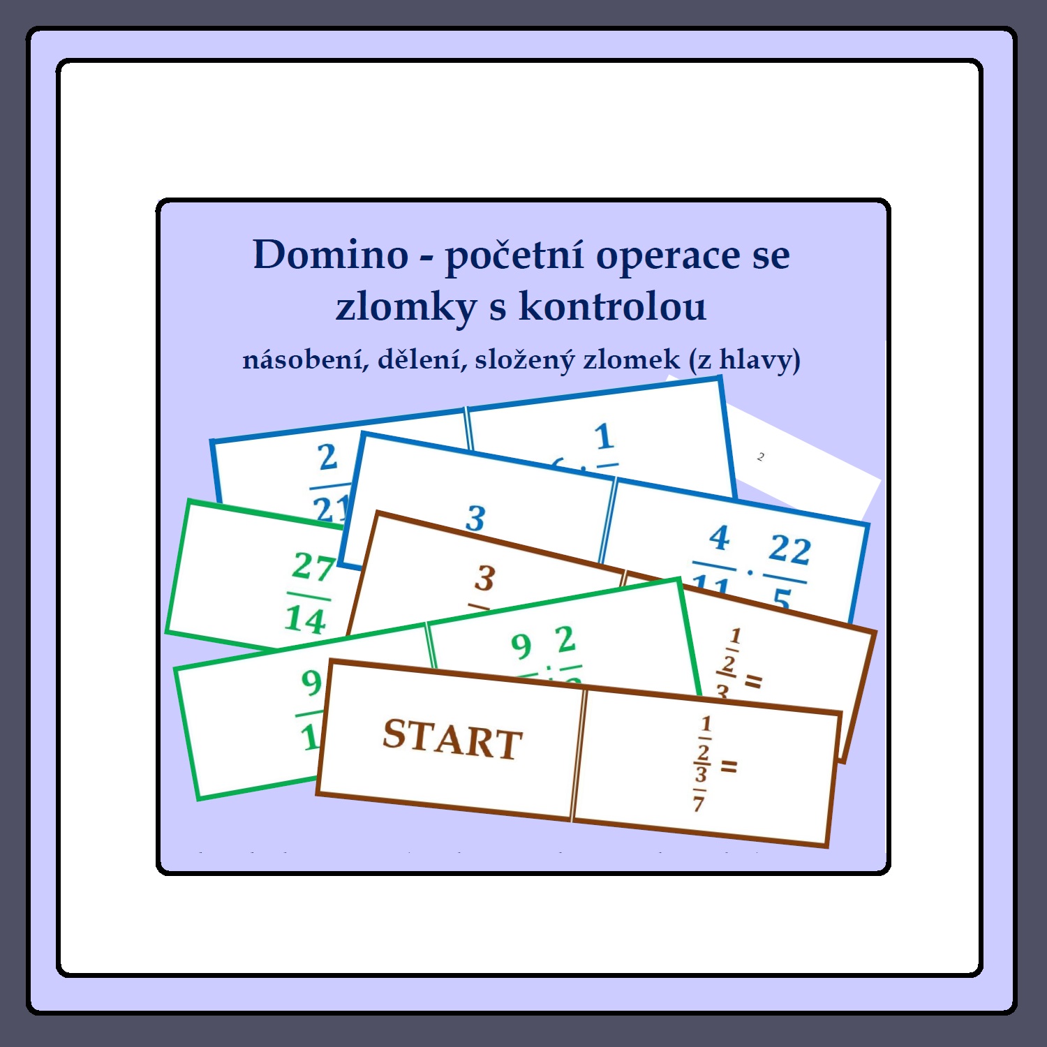 Domino Po etn Operace Se Zlomky n soben D len Slo en Zlomek Domino Po etn Operace Se Zlomky n soben D len Slo en Zlomek