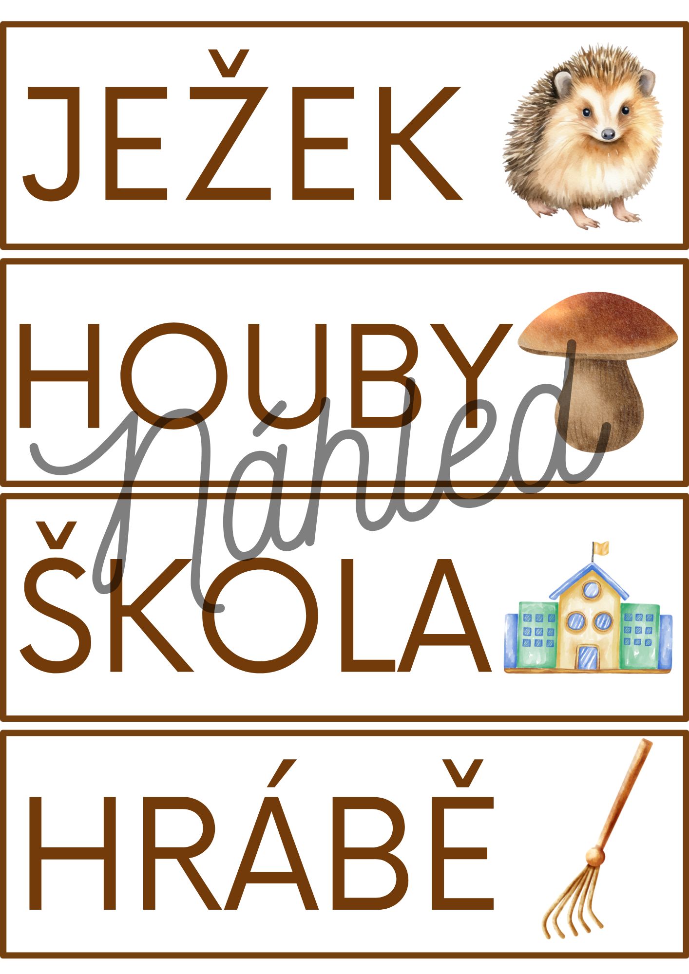 Podzim-skládání slov - Český jazyk - čtení | UčiteléUčitelům.cz