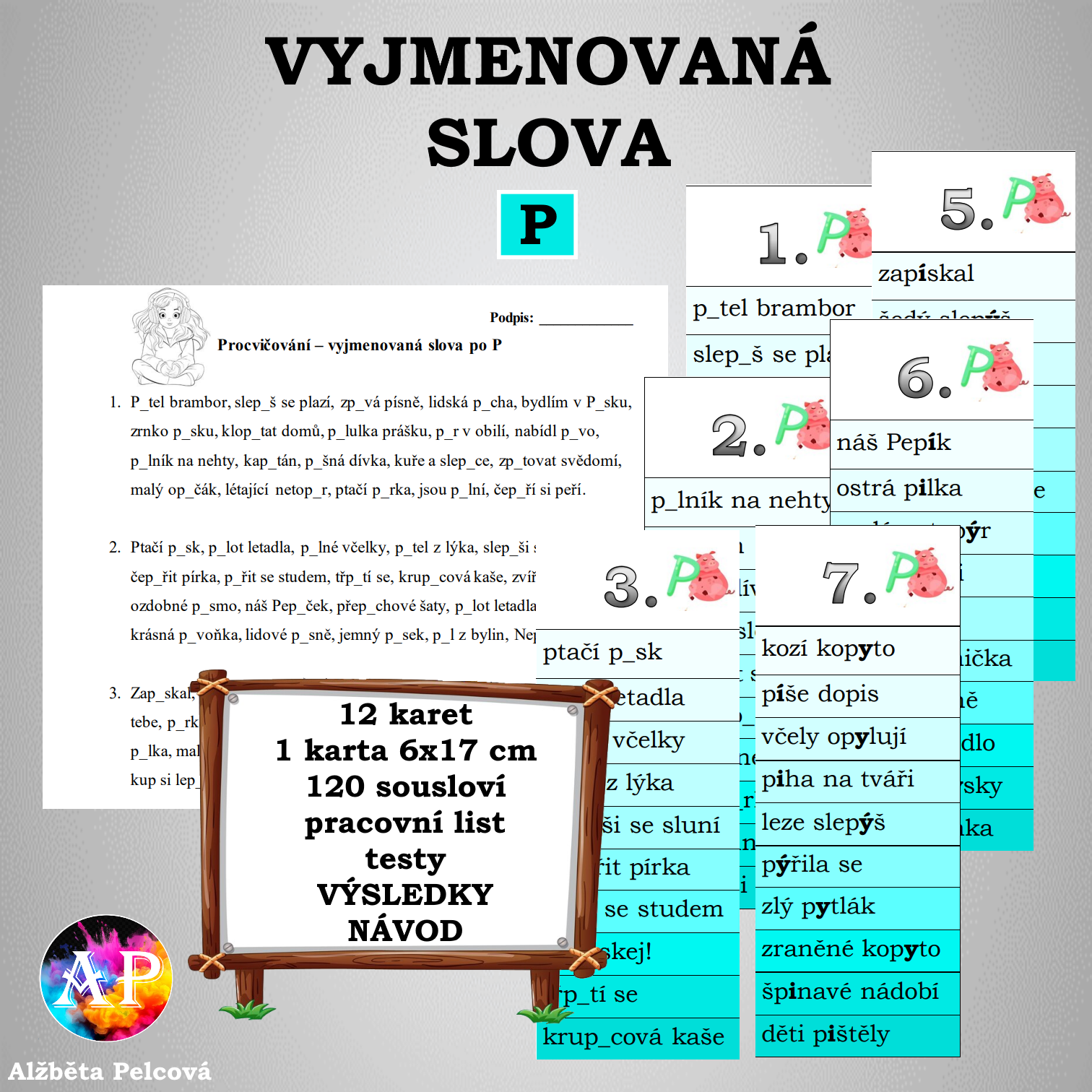 VYJMENOVANÁ SLOVA PO P (bez chytáků) - Český jazyk - gramatika ...