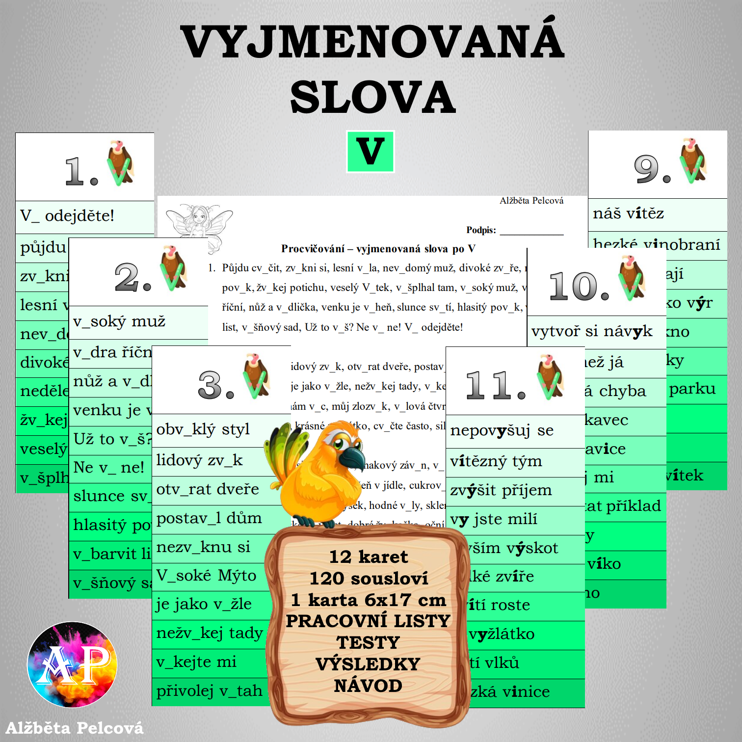 VYJMENOVANÁ SLOVA PO V (bez chytáků) - Český jazyk - gramatika ...