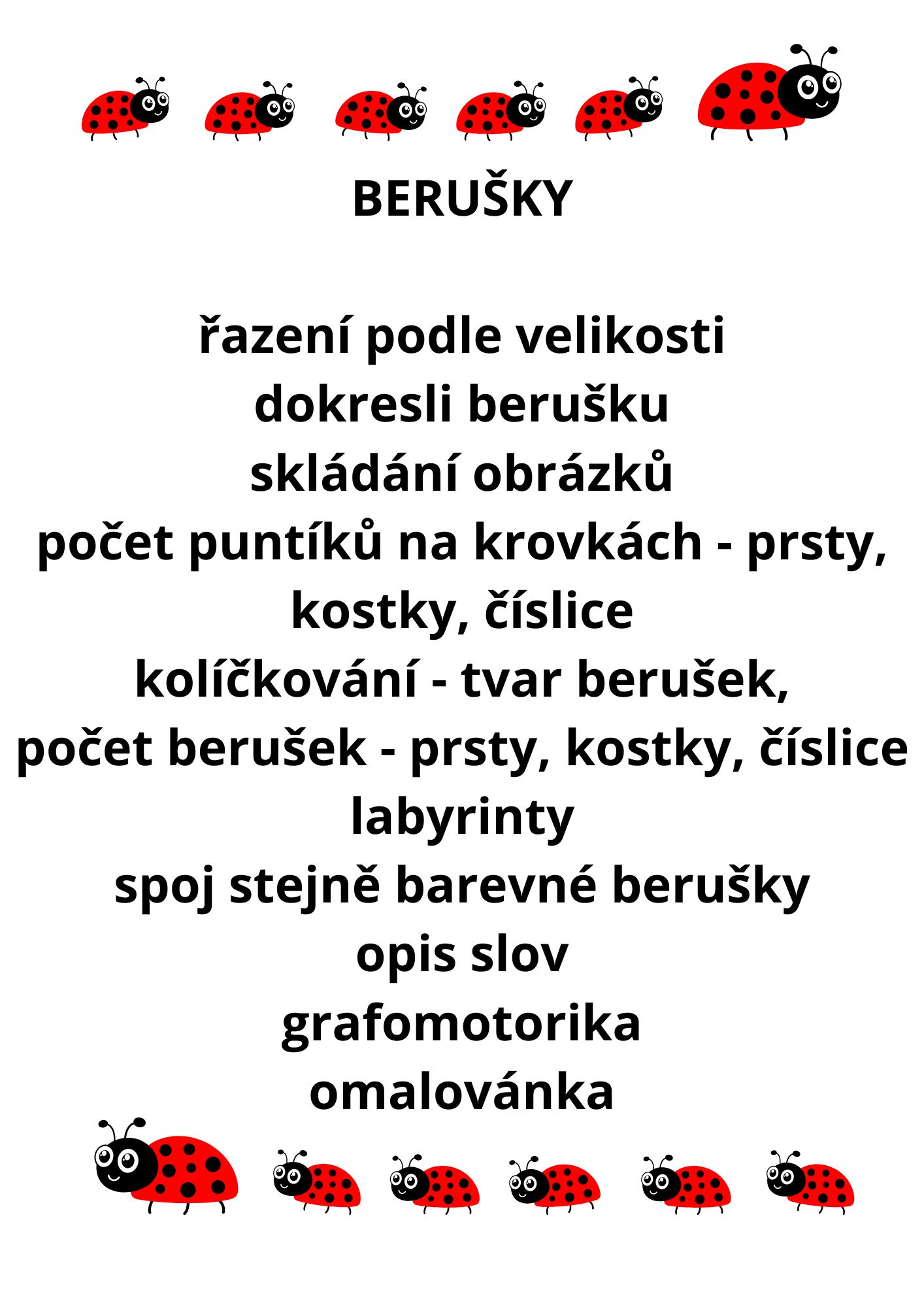 Berušky - Nezařazené k předmětu | UčiteléUčitelům.cz