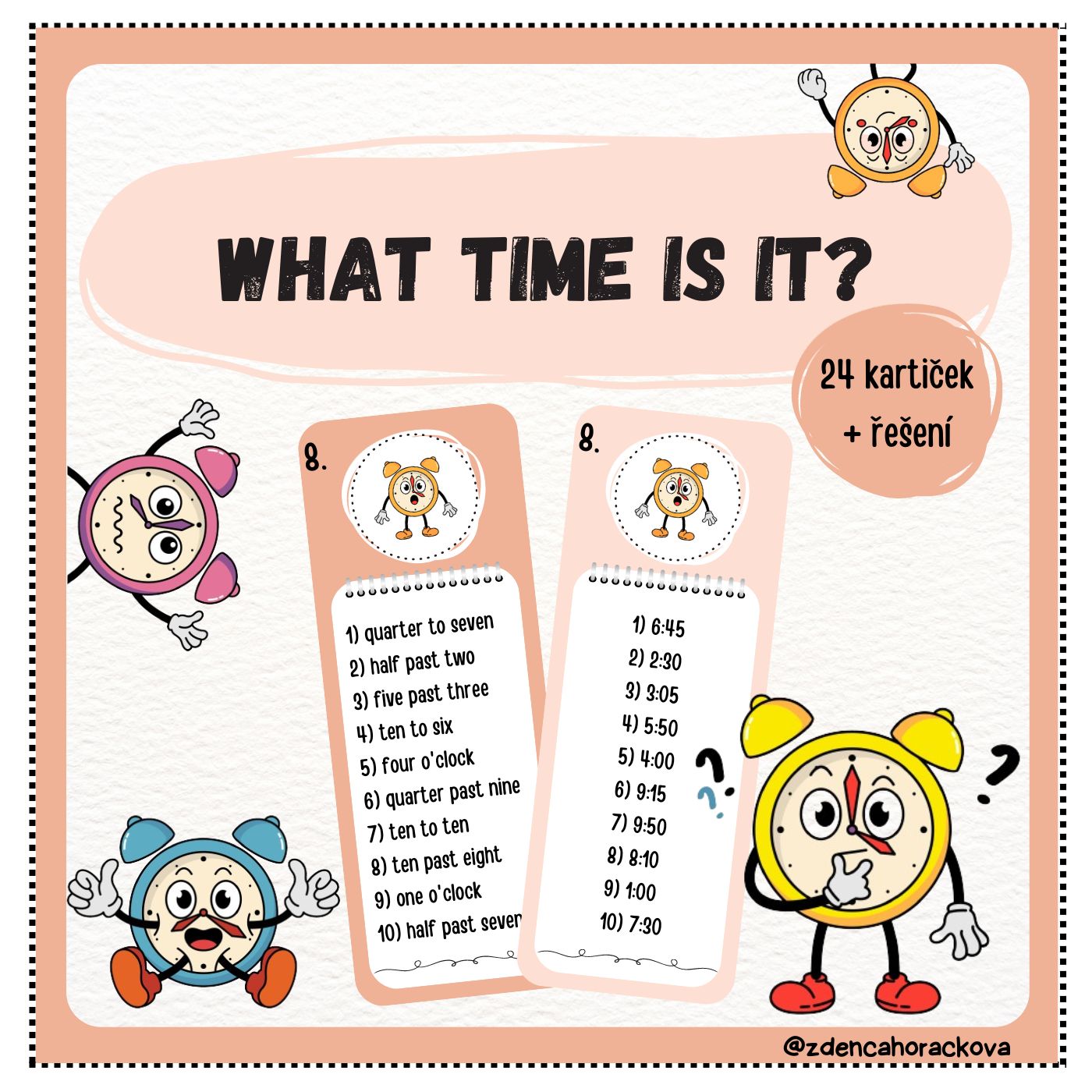 What time is it? - Anglický jazyk | UčiteléUčitelům.cz