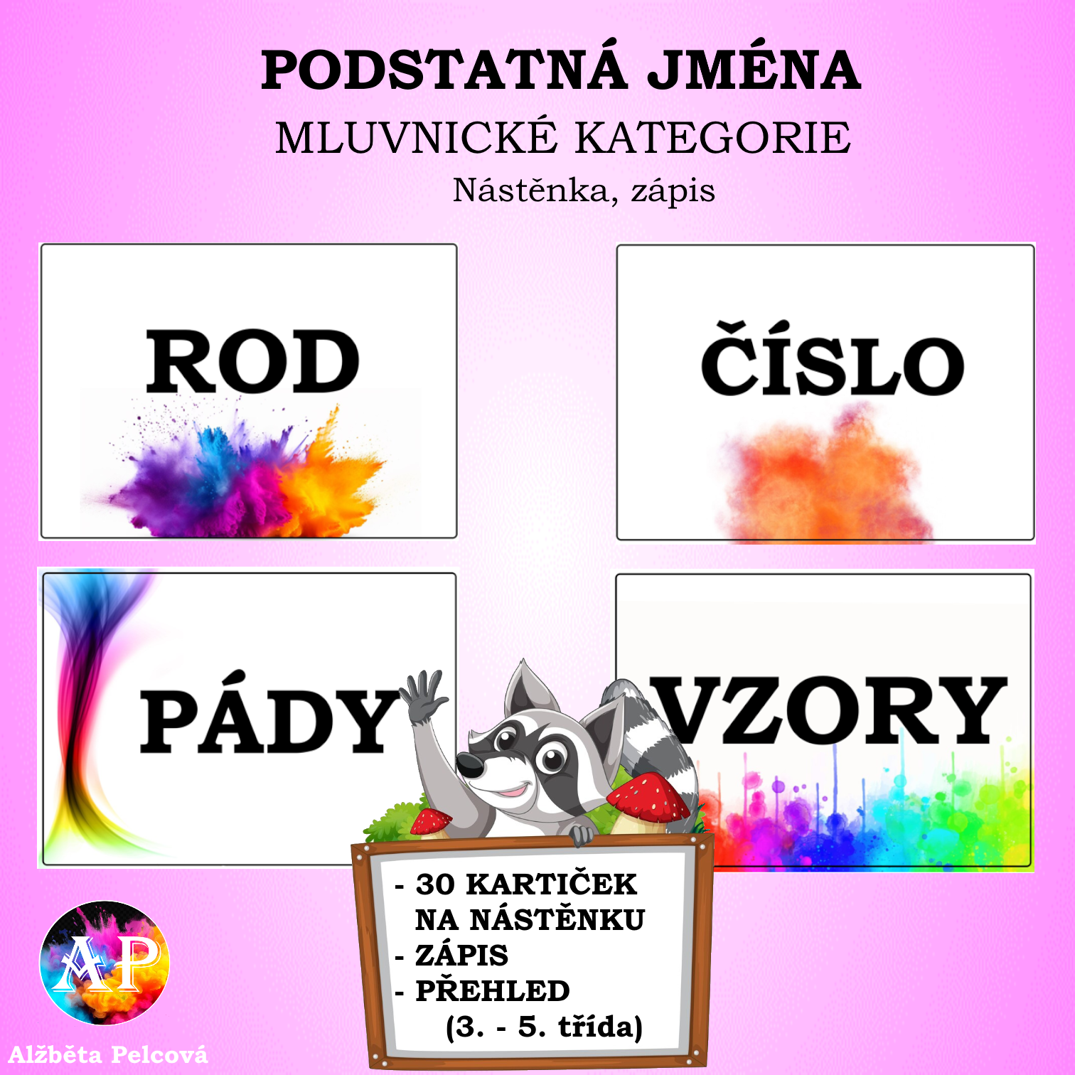 PODSTATNÁ JMÉNA (pád, číslo, rod, vzor) - Český jazyk - gramatika ...
