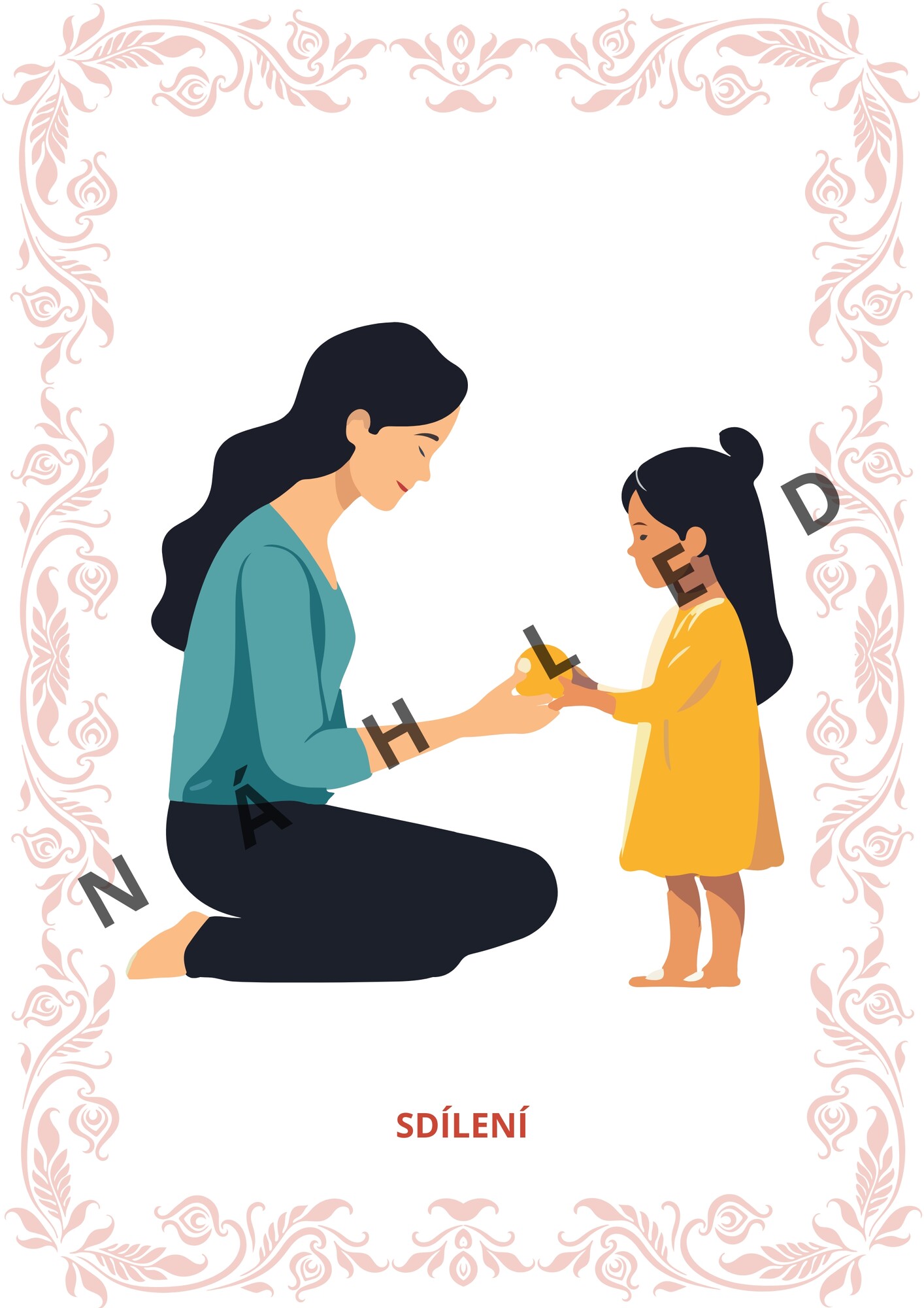 SADA: RODINNÉ HODNOTY + ČLENOVÉ RODINY - demonstrační obrázky (49 ks ...