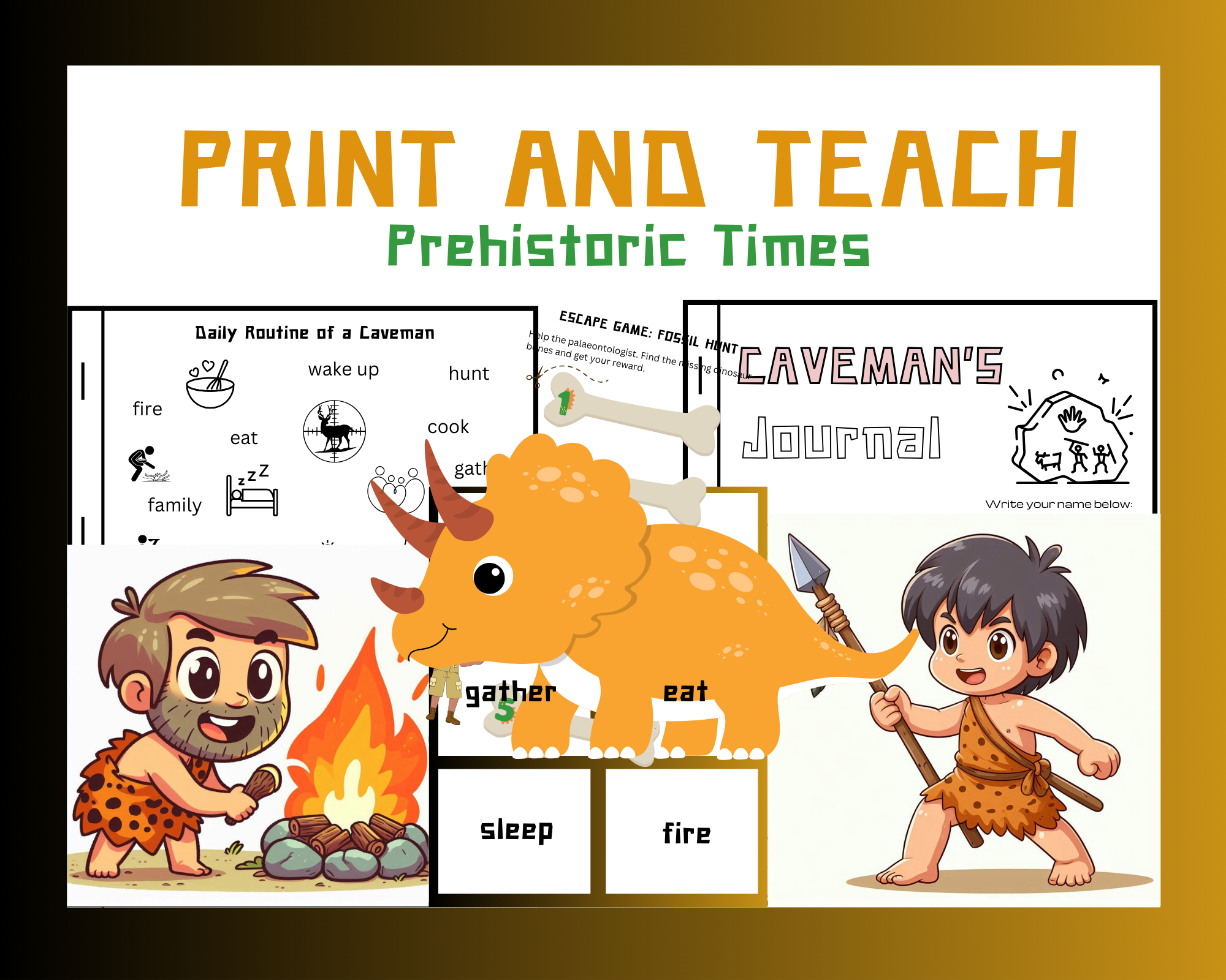 PREHISTORIC TIMES WORKBOOK - Anglický jazyk | UčiteléUčitelům.cz