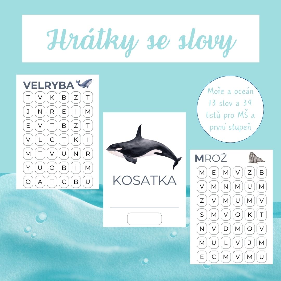 MOŘE A OCEÁN - hrátky se slovy - Prvouka | UčiteléUčitelům.cz