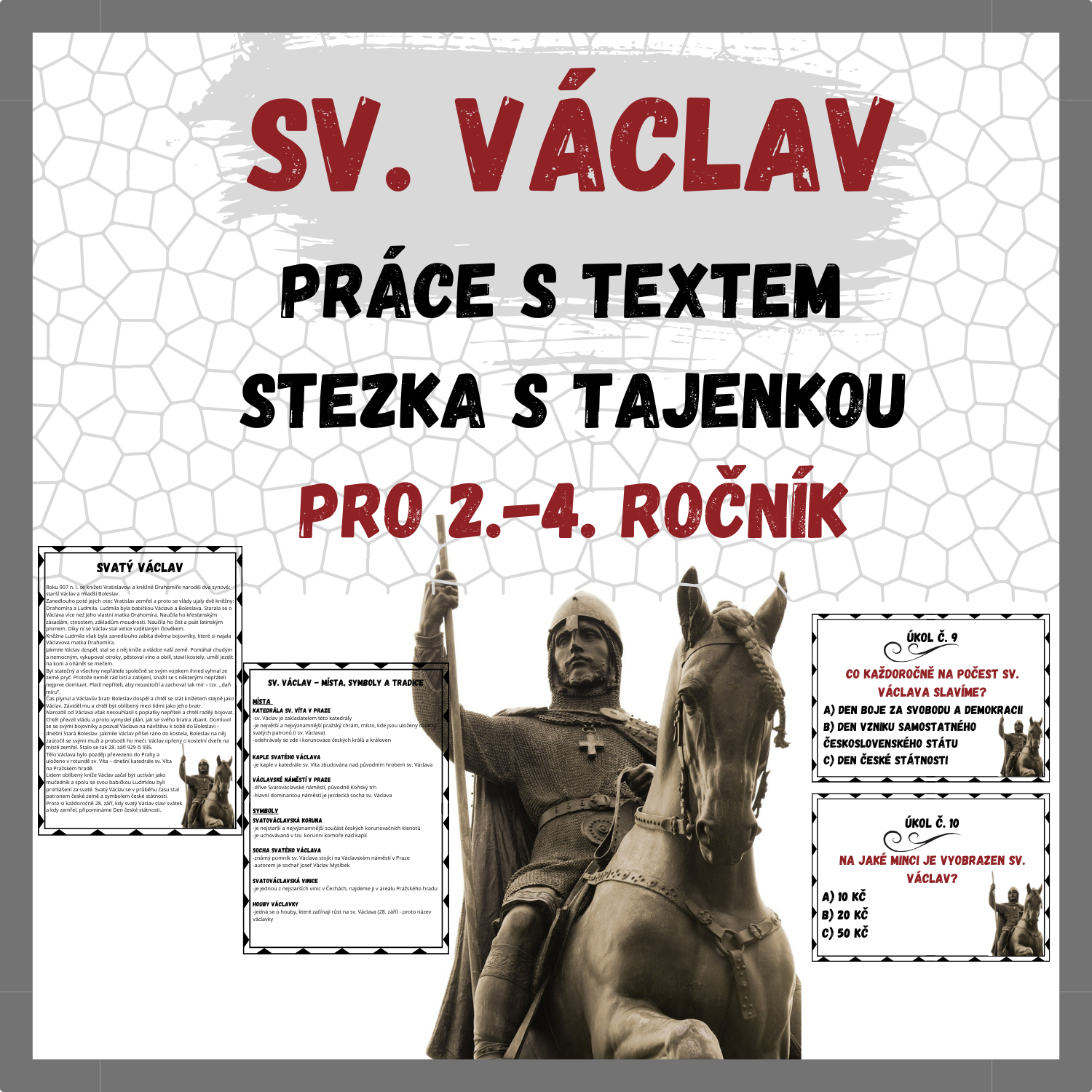 Sv. Václav - práce s textem, stezka s tajenkou - Český jazyk ...