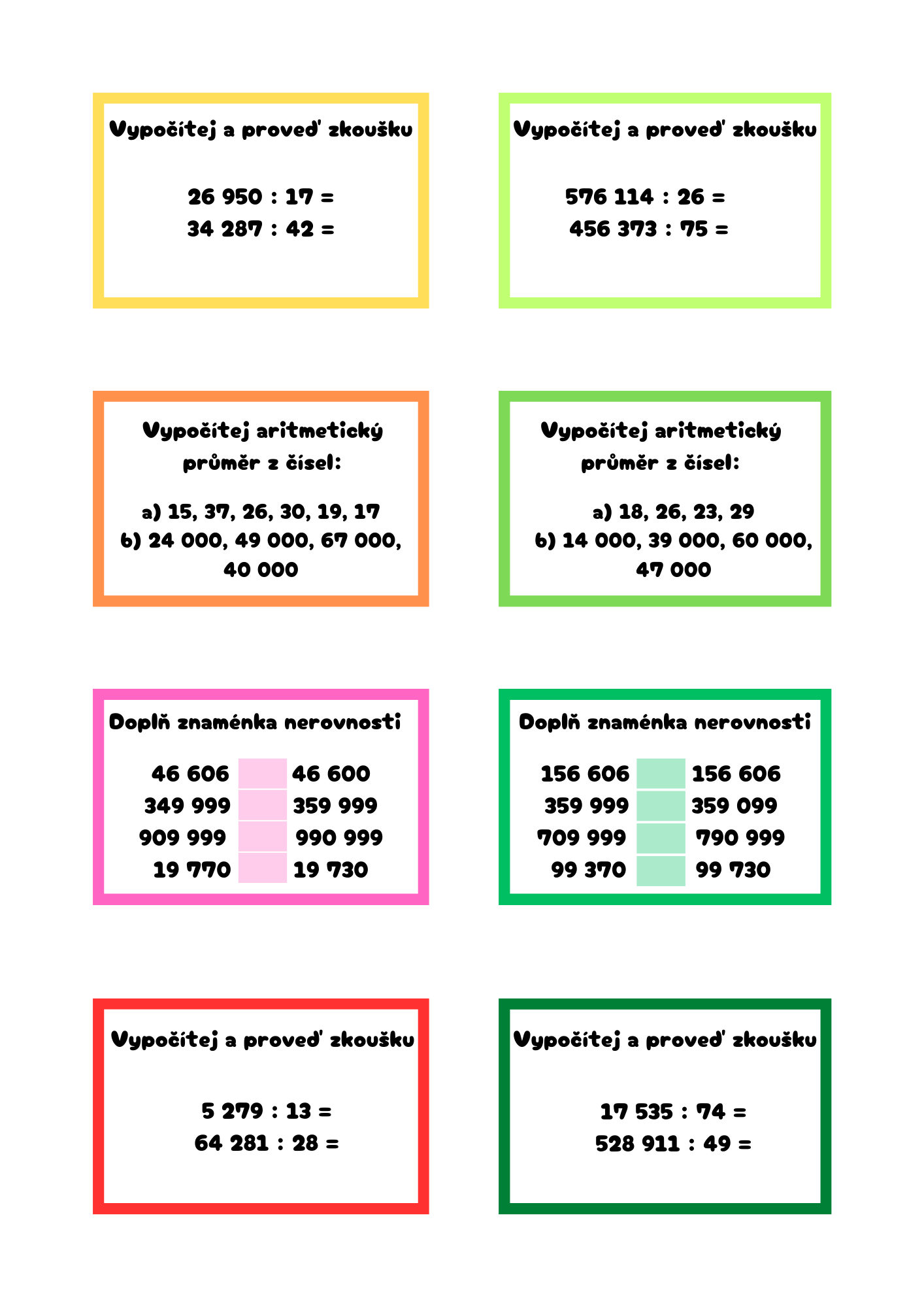 Úkoly z matematiky pro 5. ročník - Matematika | UčiteléUčitelům.cz