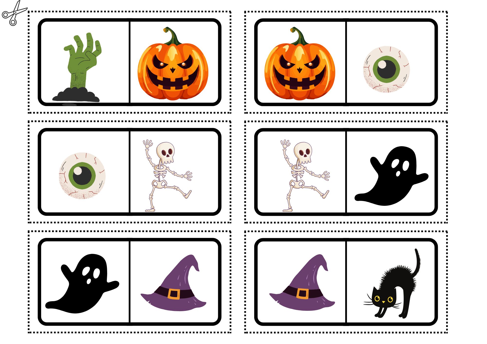 HALLOWEEN - DOMINO - Nezařazené k předmětu | UčiteléUčitelům.cz