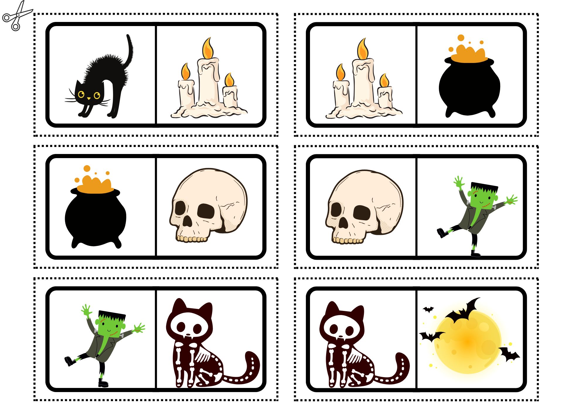 HALLOWEEN - DOMINO - Nezařazené k předmětu | UčiteléUčitelům.cz