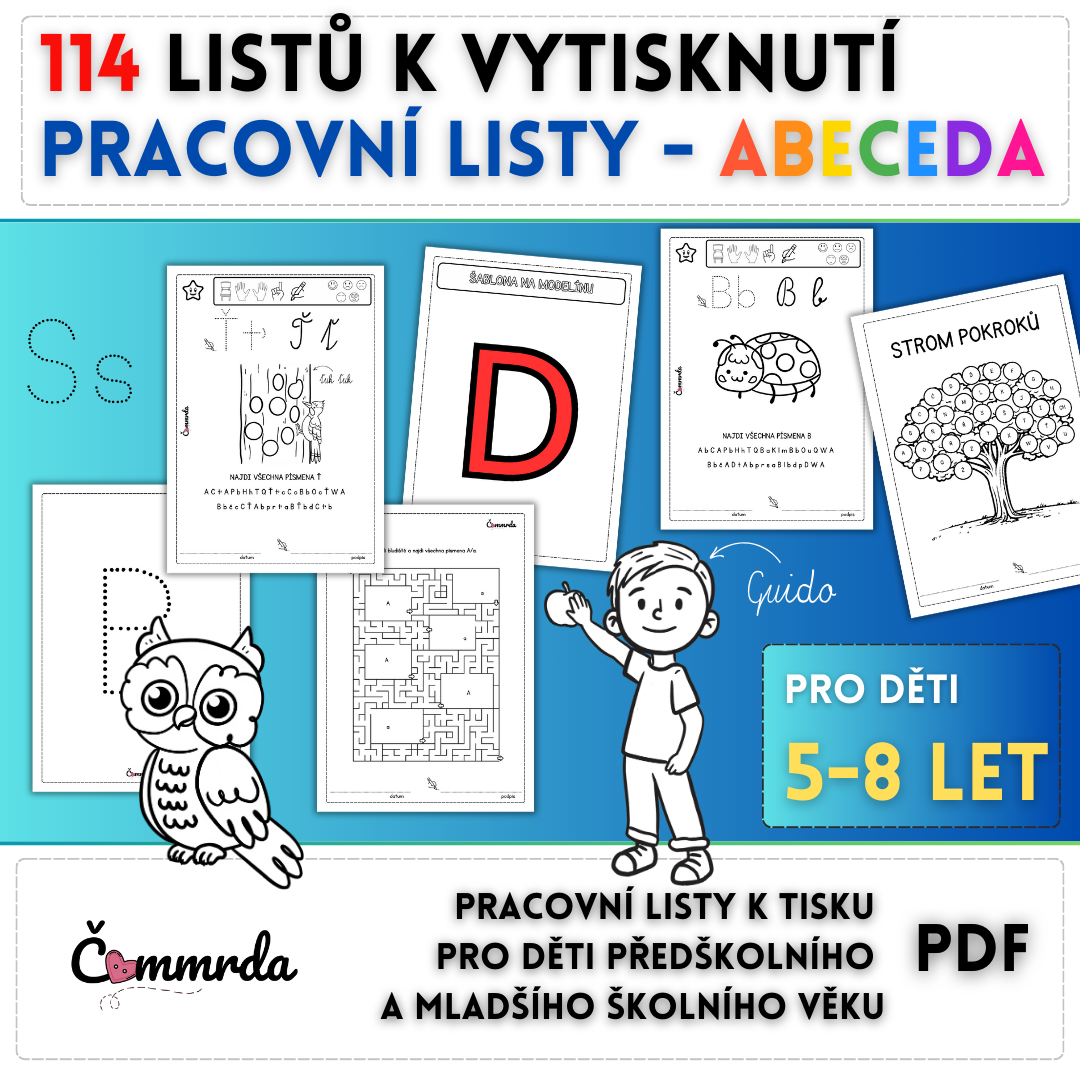 Pracovní listy - Abeceda - Český jazyk - psaní | UčiteléUčitelům.cz