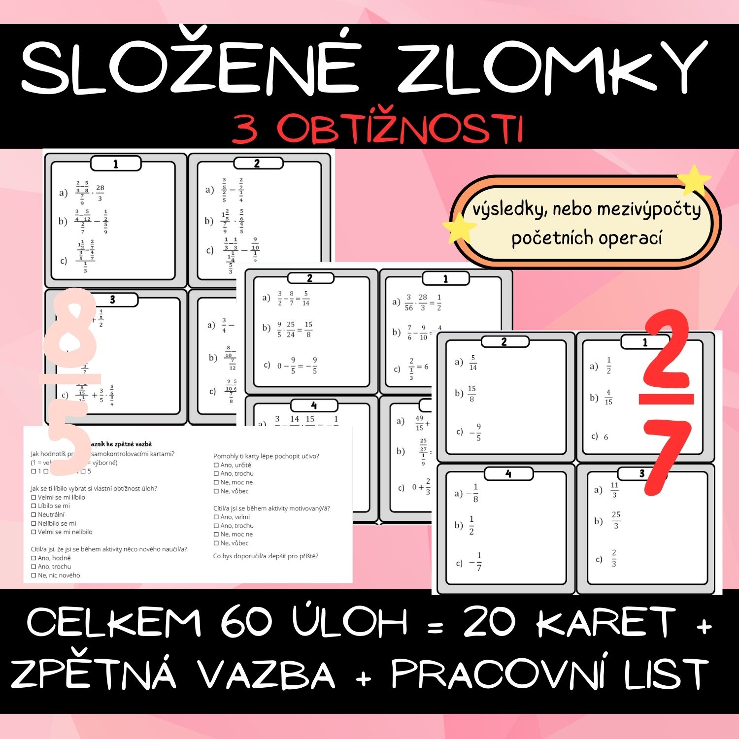 Složené zlomky 1 - Matematika | UčiteléUčitelům.cz