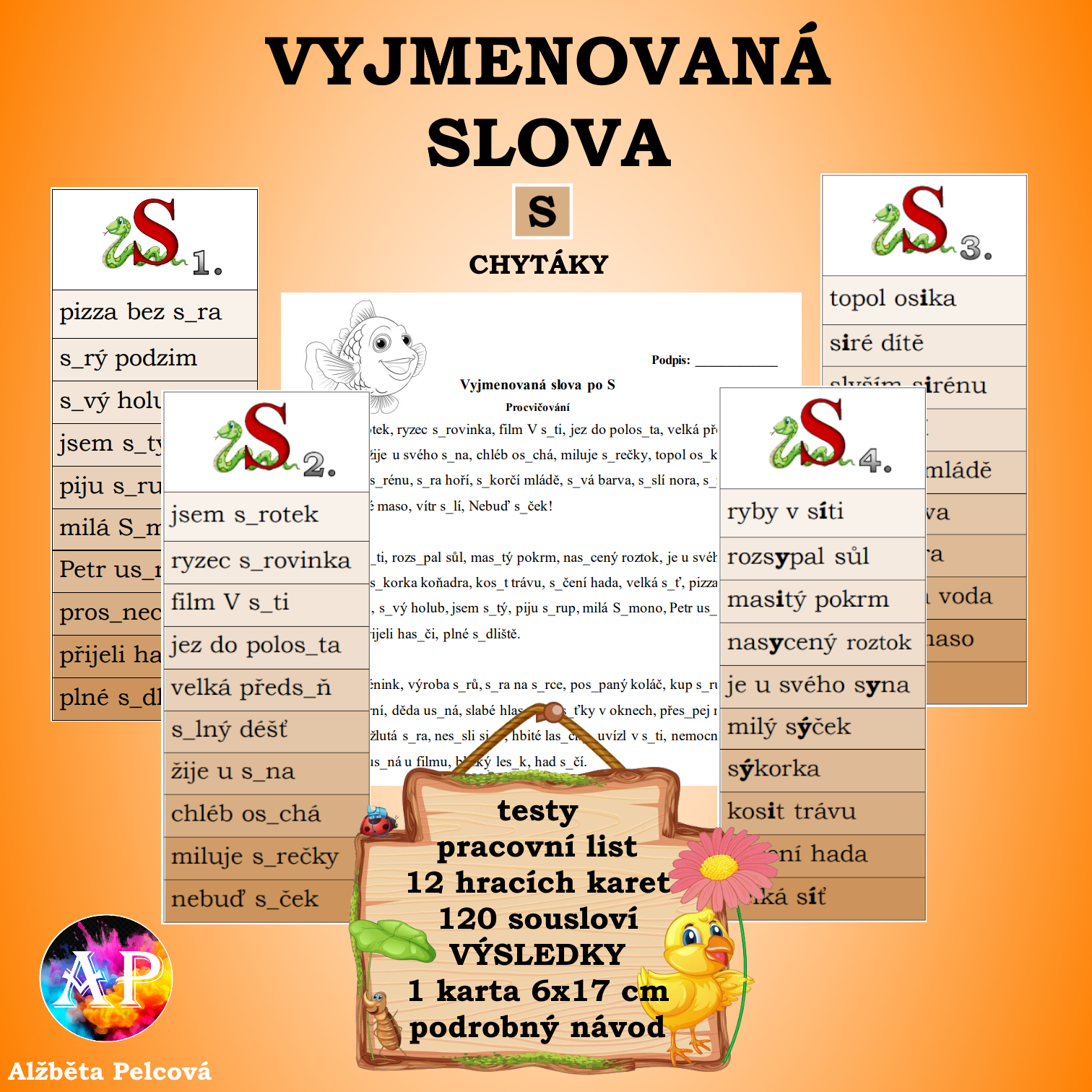 VYJMENOVANÁ SLOVA PO S (chytáky) - Český jazyk - gramatika ...