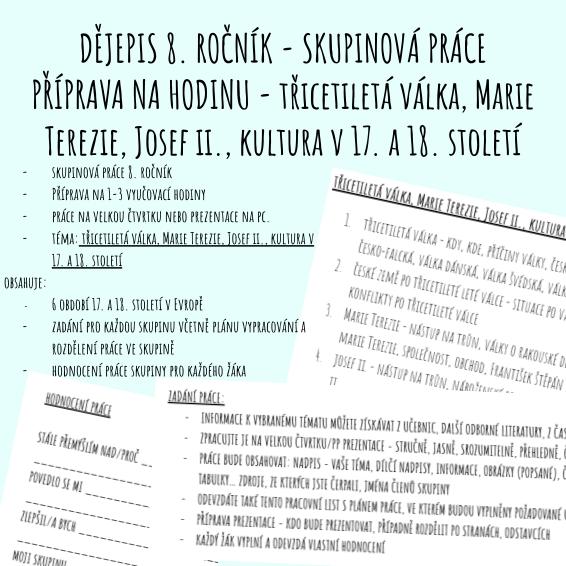 Třicetiletá válka, Marie Terezie, Josef ll., kultura v 17. a 18 ...