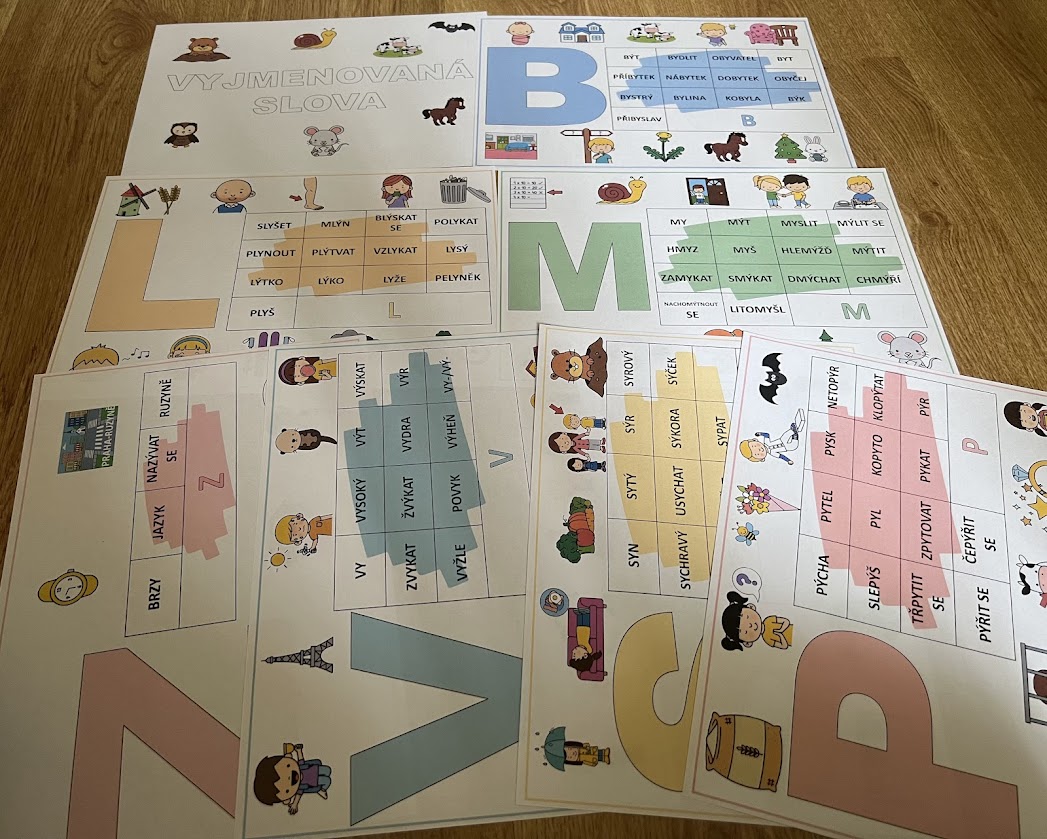 Přehledy vyjmenovaných slov, A4 - Český jazyk | UčiteléUčitelům.cz