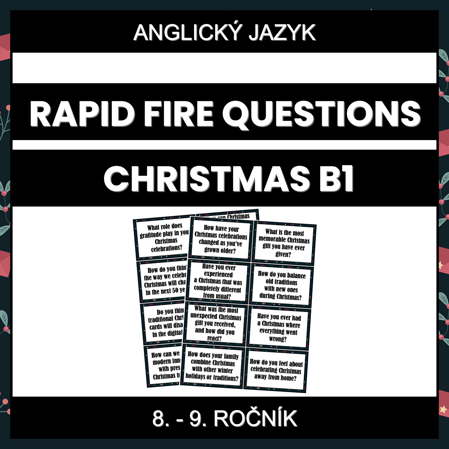Rapid Fire Questions - Christmas (B2) - Anglický jazyk | UčiteléUčitelům.cz