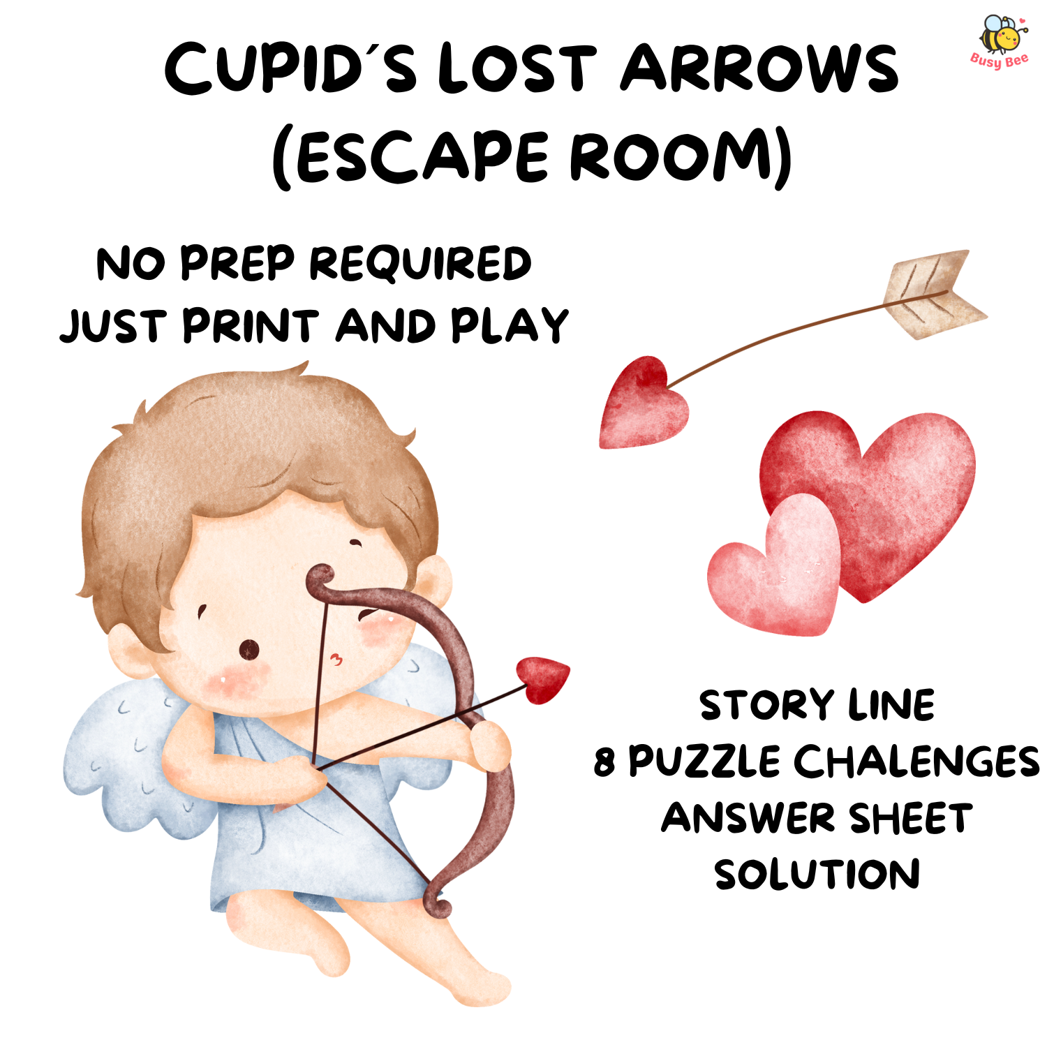 CUPID´S LOST ARROWS (ESCAPE ROOM) - Anglický jazyk | UčiteléUčitelům.cz