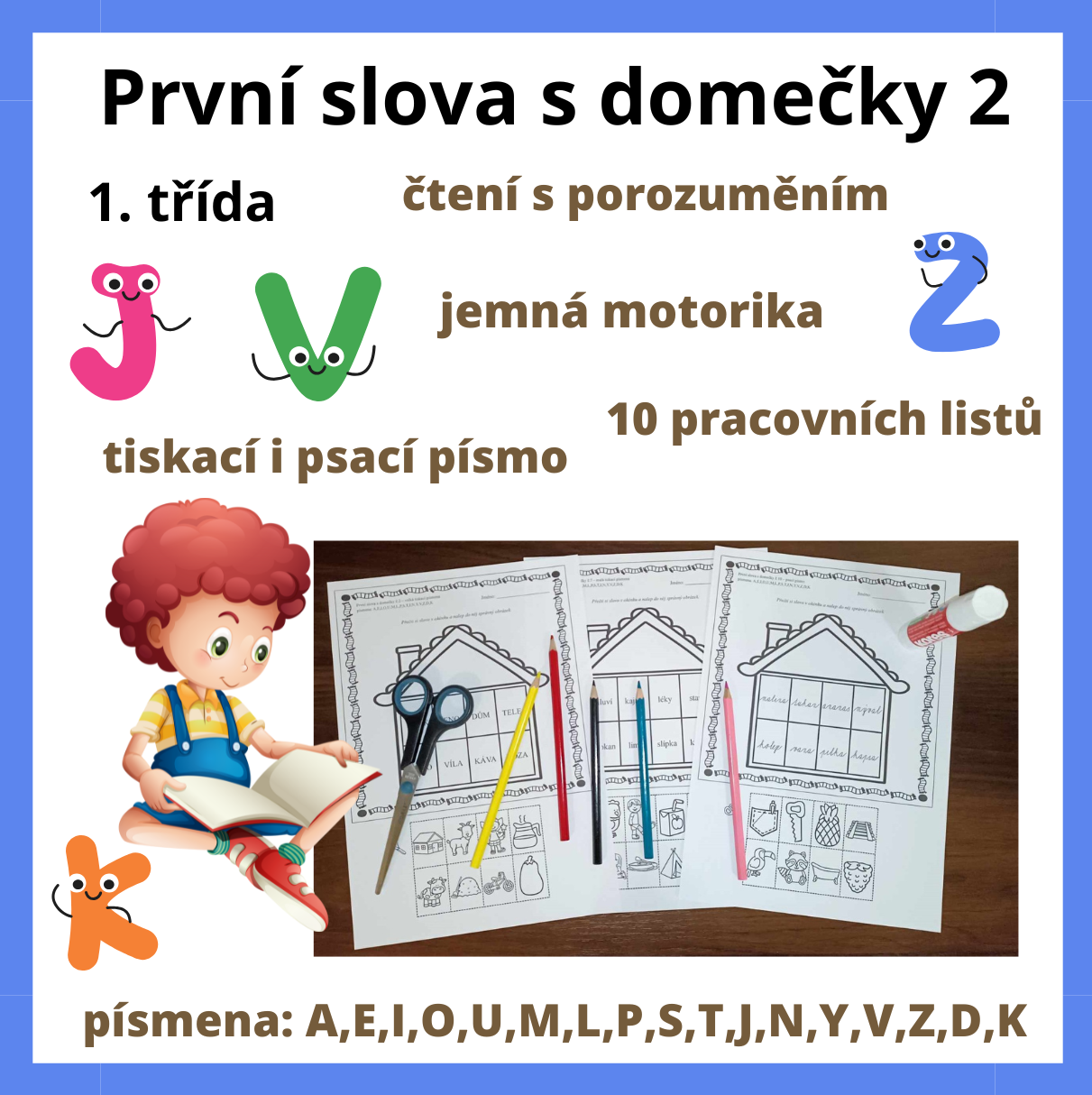 První slova s domečky 2 - Český jazyk | UčiteléUčitelům.cz