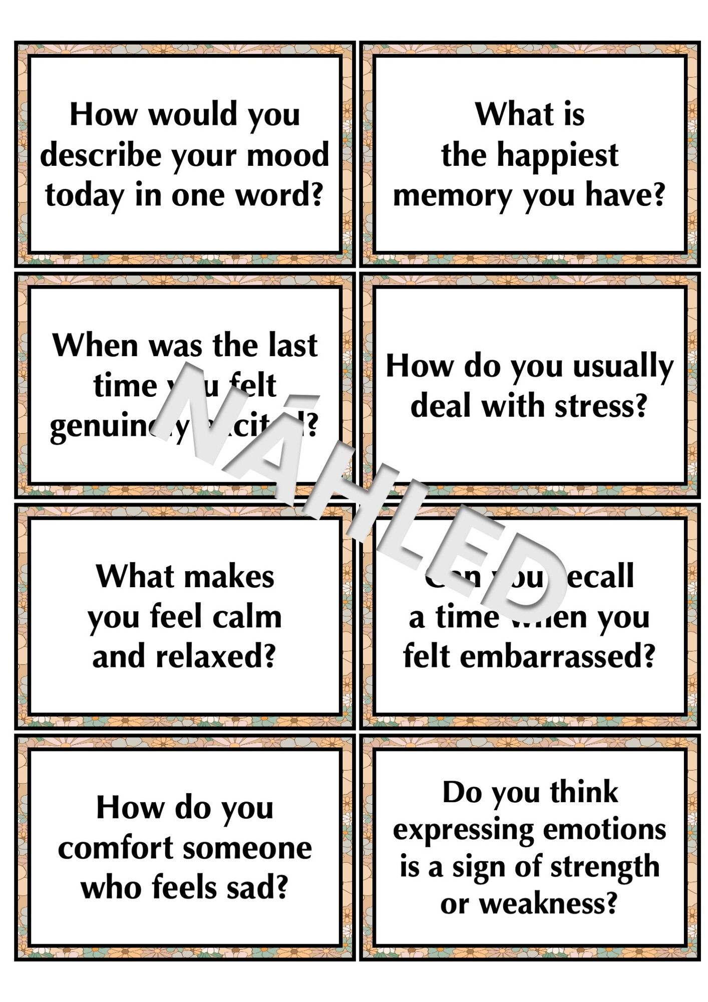 Rapid Fire Questions - Emotions (C1) - Anglický jazyk | UčiteléUčitelům.cz