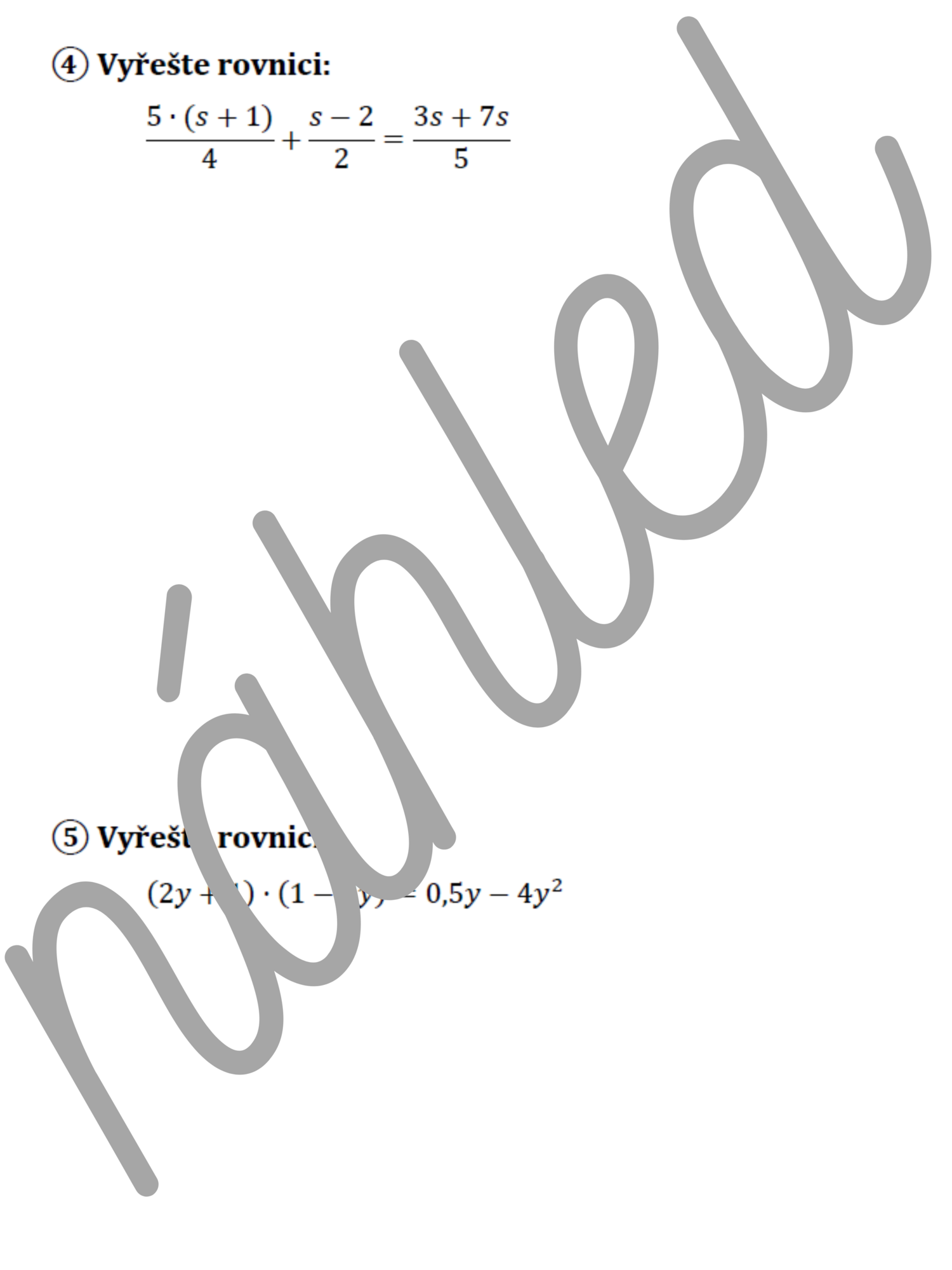 Lineární rovnice - Matematika | UčiteléUčitelům.cz