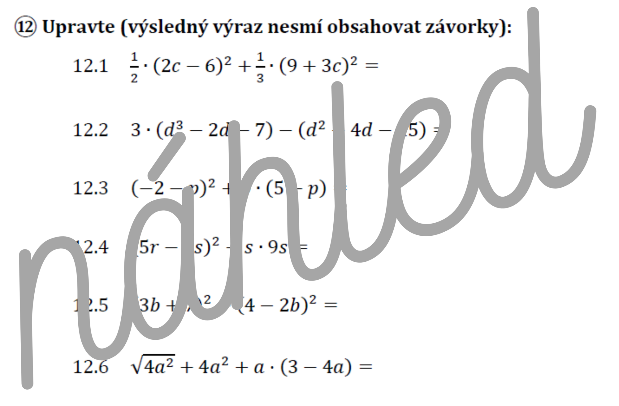 Výrazy - Matematika | UčiteléUčitelům.cz