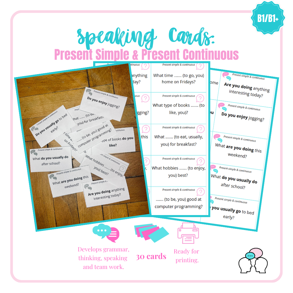 Present simple speaking cards | Uchi-doma.ru