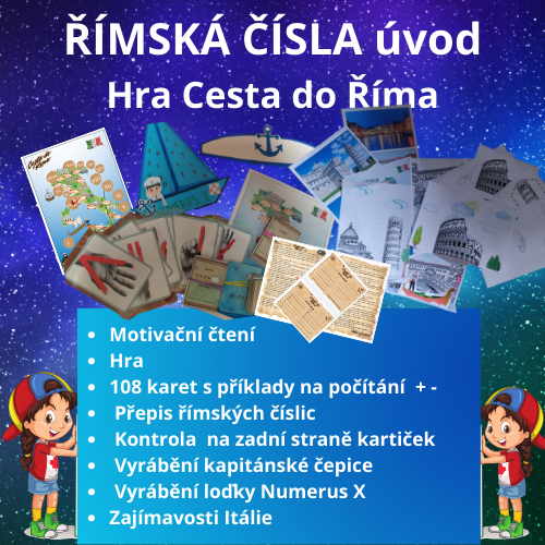 ŘÍMSKÁ ČÍSLA úvod hra_Cesta do Říma - Matematika | UčiteléUčitelům.cz