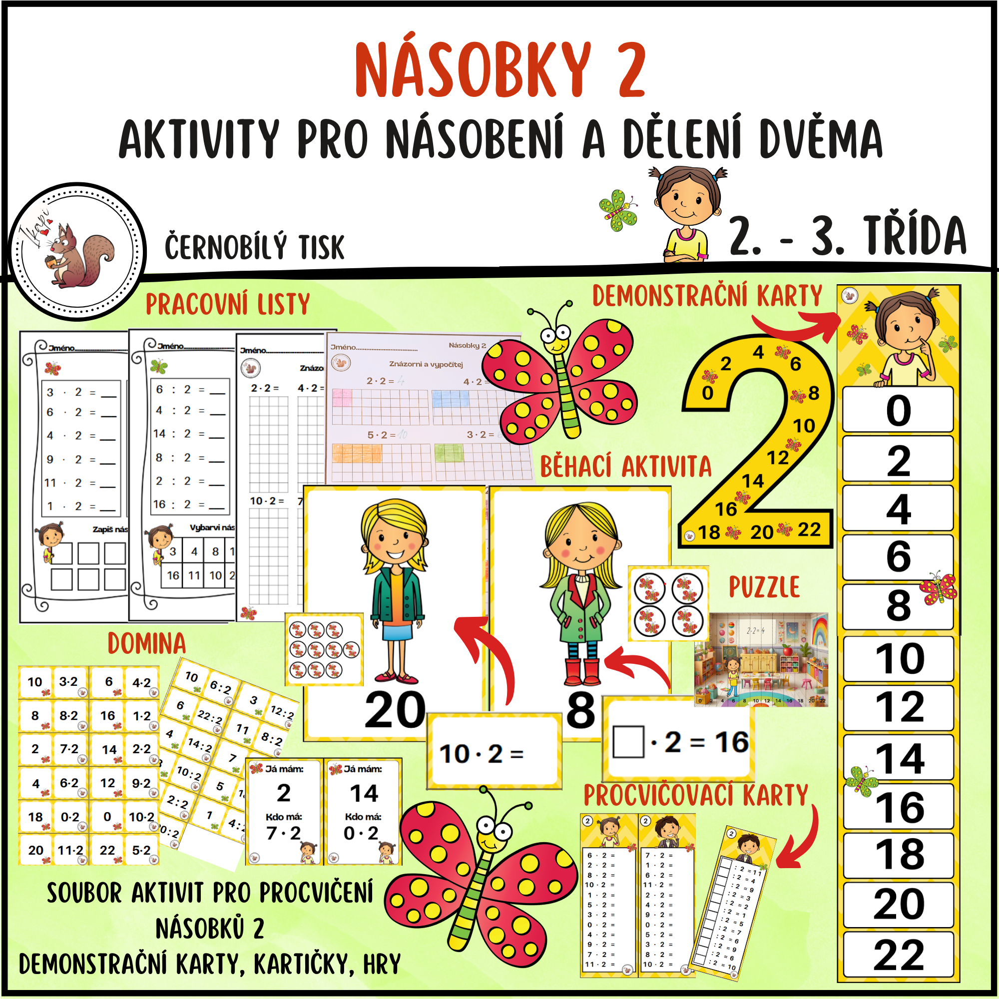 Násobky 2 - Matematika | UčiteléUčitelům.cz