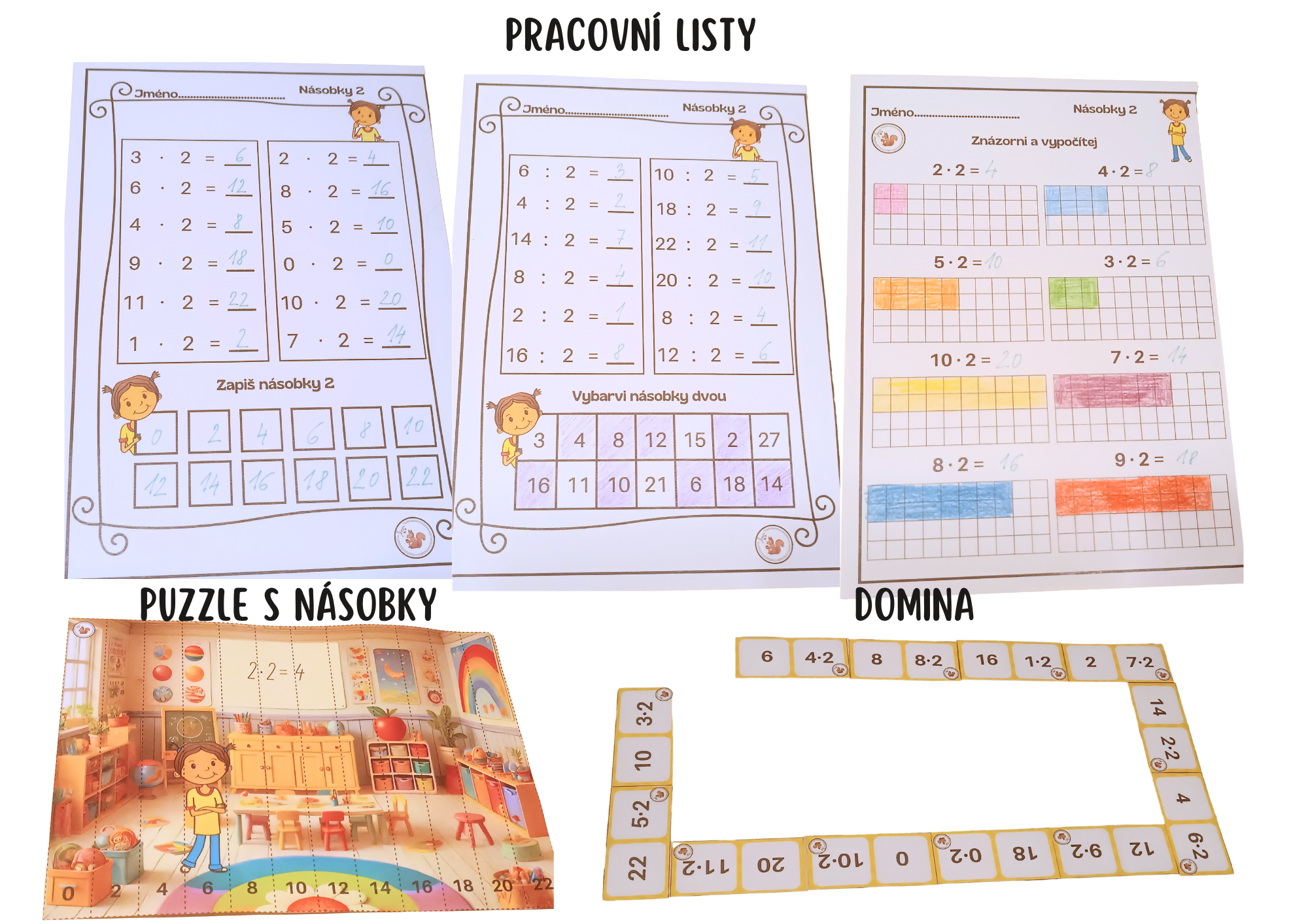 Násobky 2 - Matematika | UčiteléUčitelům.cz