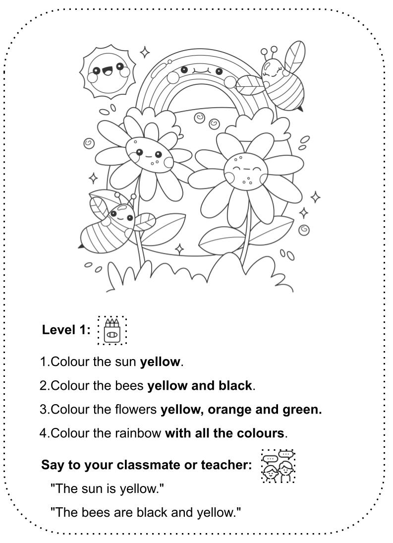 SPRING Reading comprehension, colouring (JARO - čtení s porozuměním do ...
