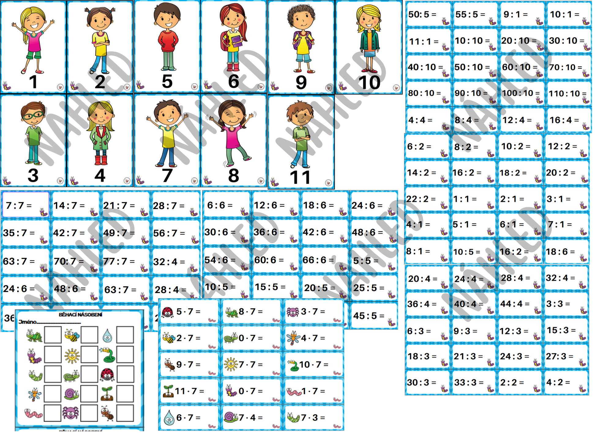 Násobky 7 - malá násobilka - Matematika | UčiteléUčitelům.cz