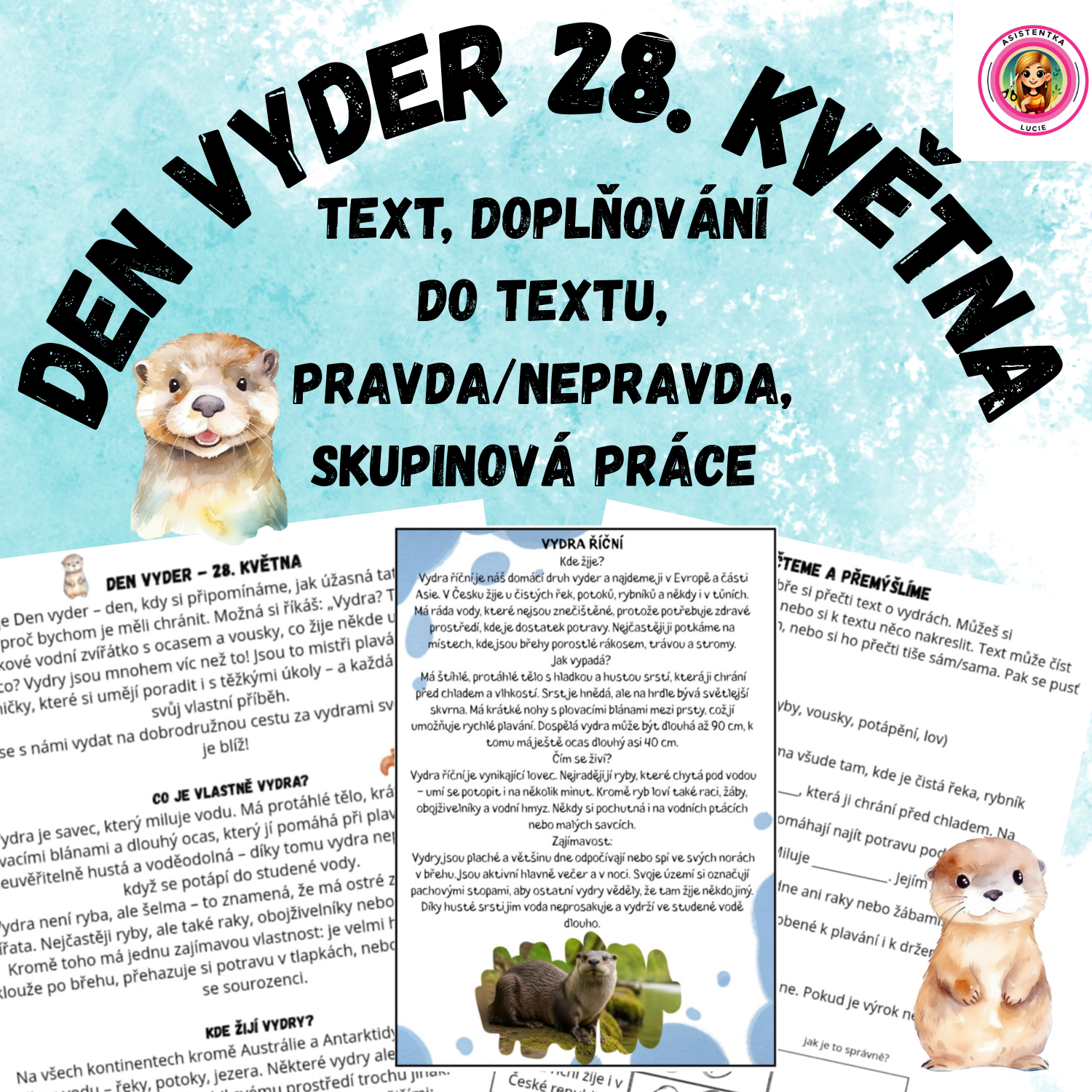 Den vyder 28. května - text, doplňování, pravda/nepravda, skupinovka ...