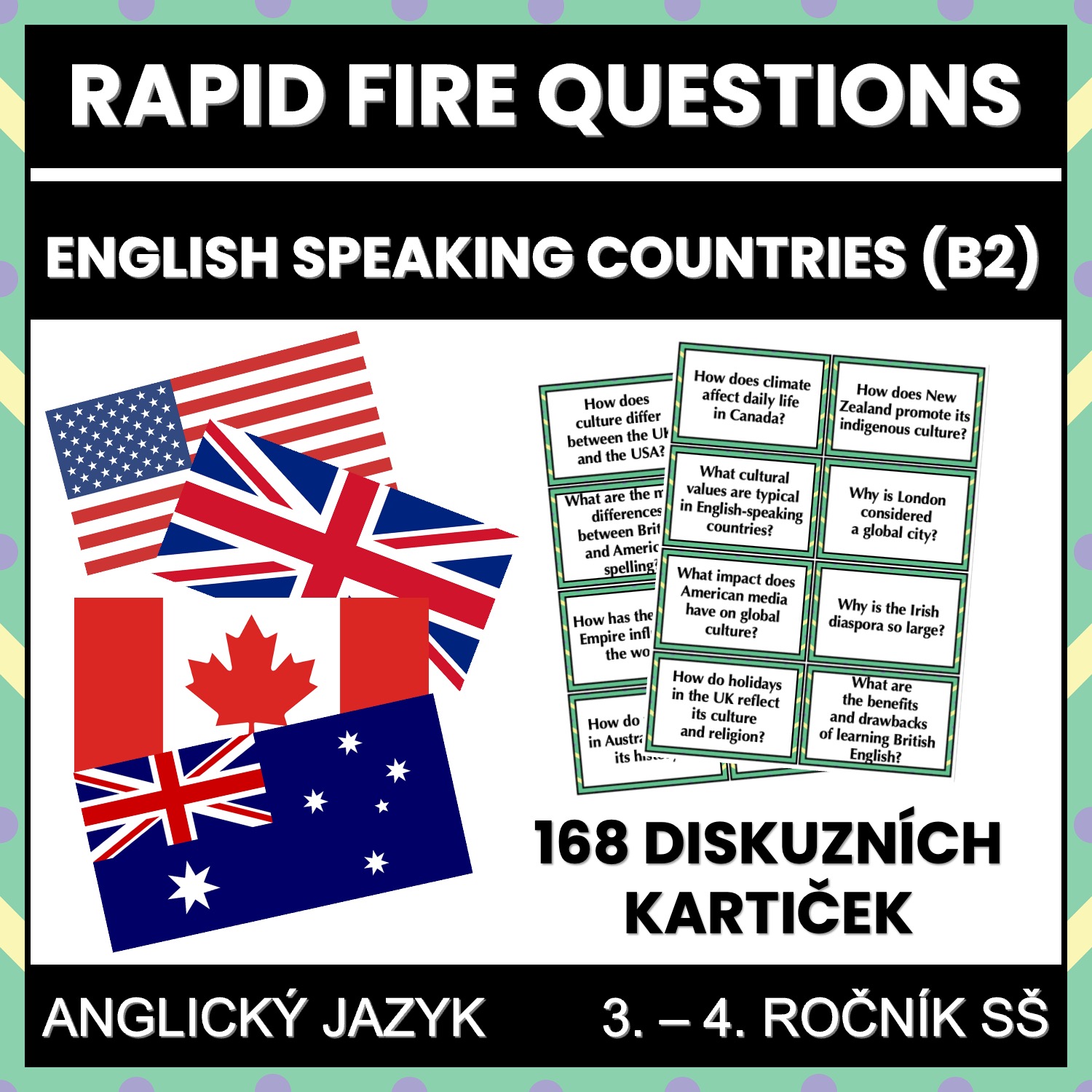 Rapid Fire Questions - English Speaking Countries (B2) - Anglický jazyk ...