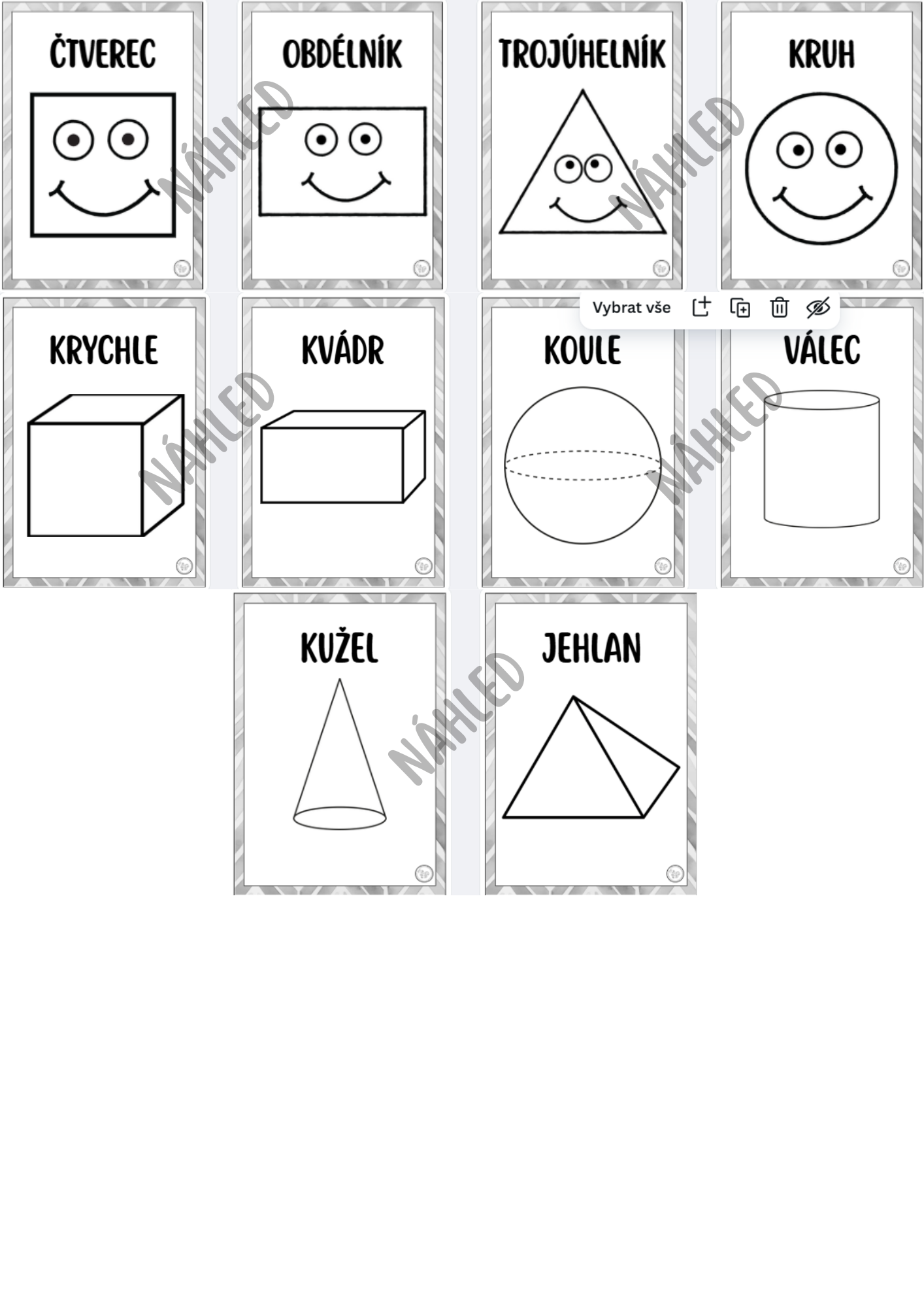 Geometrické tvary a tělesa děti - Matematika - geometrie ...