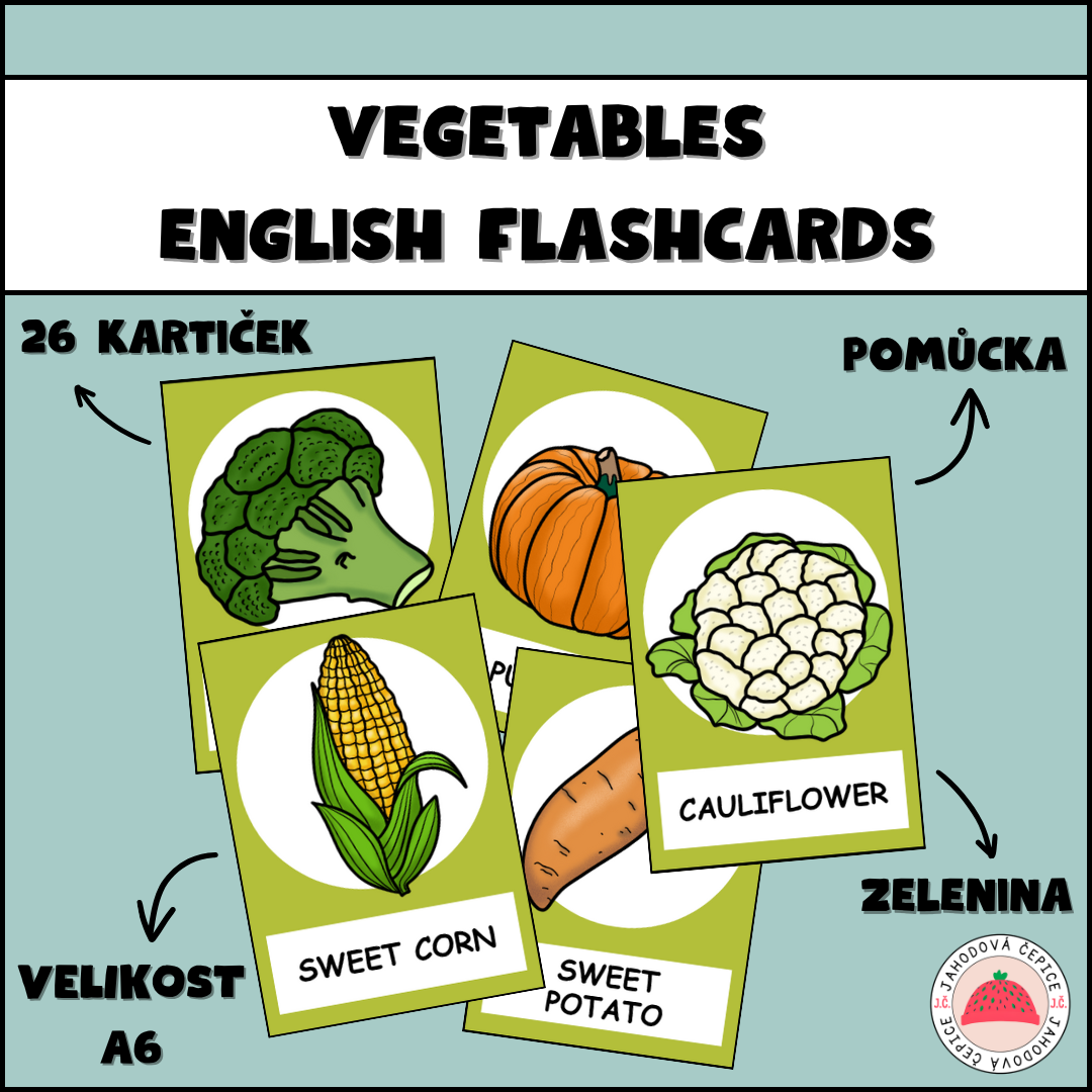 Vegetables (zelenina) - english flashcards - Anglický jazyk ...