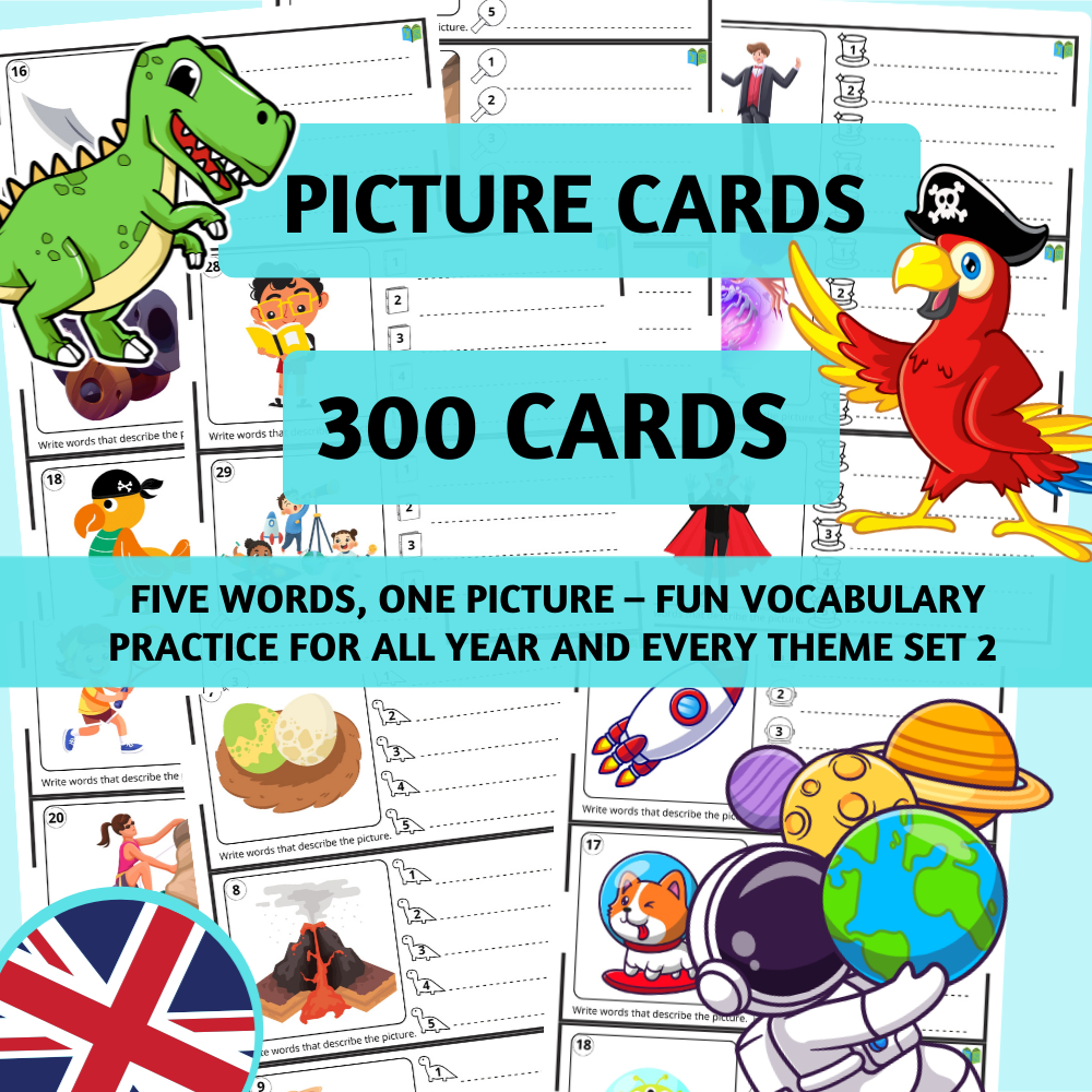 Five words, one picture – vocabulary, writing, speaking practice SET 2 ...