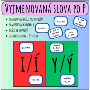 Vyjmenovaná slova po P - Český jazyk | UčiteléUčitelům.cz