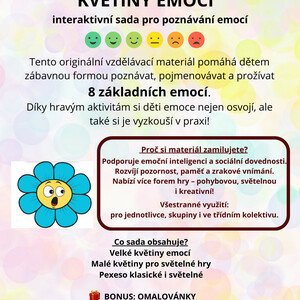 Květiny emocí (EMOCE-KYTKY) - Grafomotorika | UčiteléUčitelům.cz