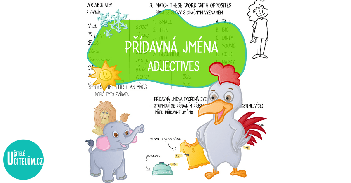 Anglická přídavná jména a stupňování přídavných jmén - Anglický jazyk ...