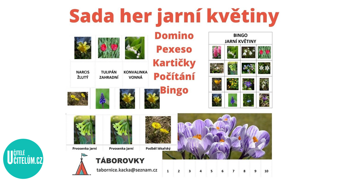 Sada her jarní květiny - Přírodověda | UčiteléUčitelům.cz
