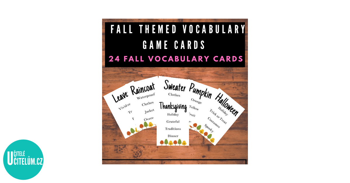 Fall Vocabulary | Sada kartiček | Guessing game - Anglický jazyk ...