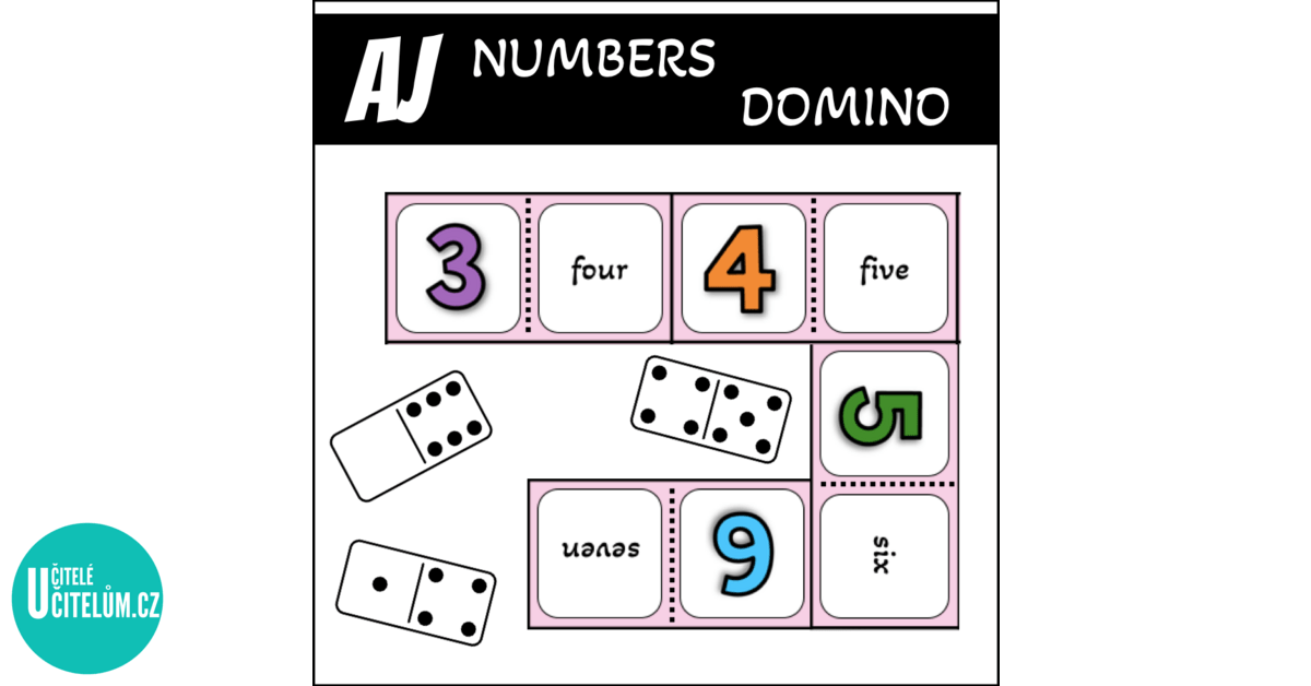 Domino - numbers to 20 - Anglický jazyk | UčiteléUčitelům.cz