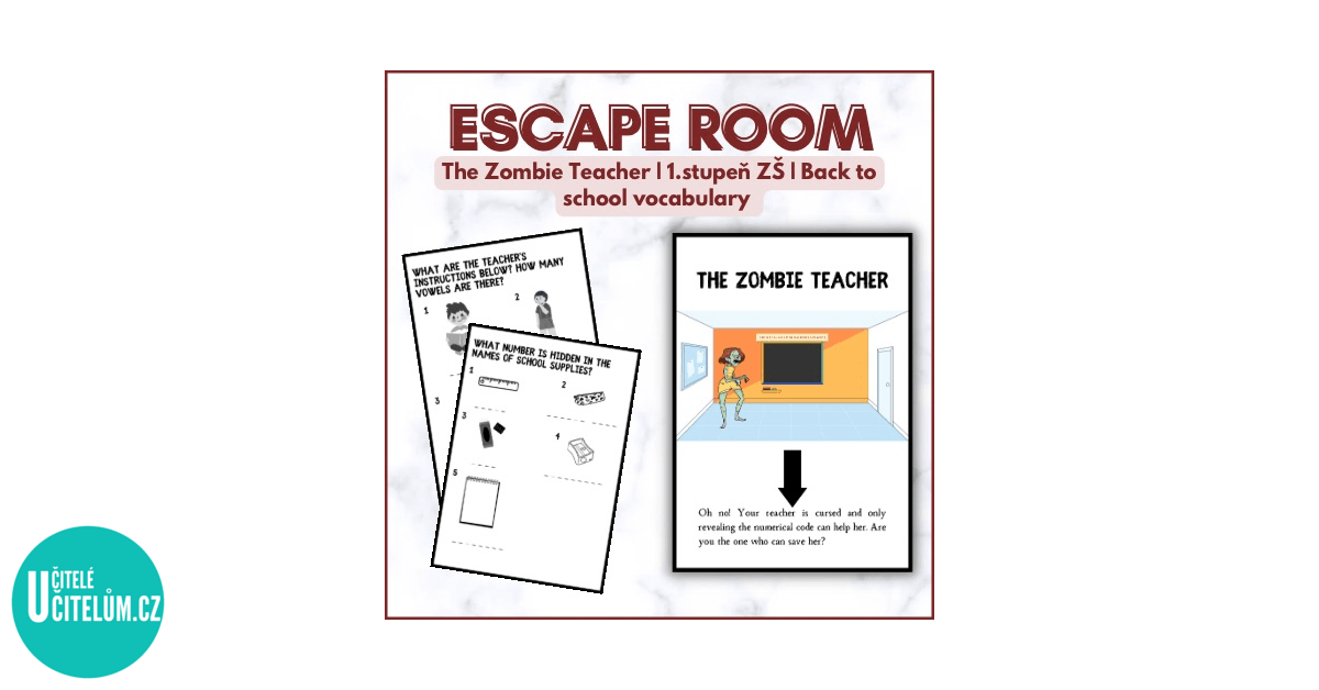 Escape room | Back to school vocabulary | 1.stupeň ZŠ - Anglický jazyk ...