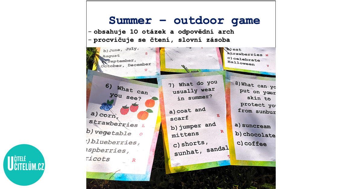 Summer questions - outdoor game - Anglický jazyk | UčiteléUčitelům.cz