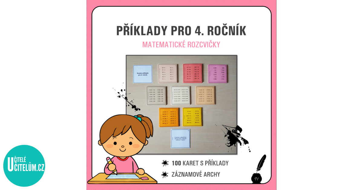 Příklady pro 4. ročník - Matematika | UčiteléUčitelům.cz