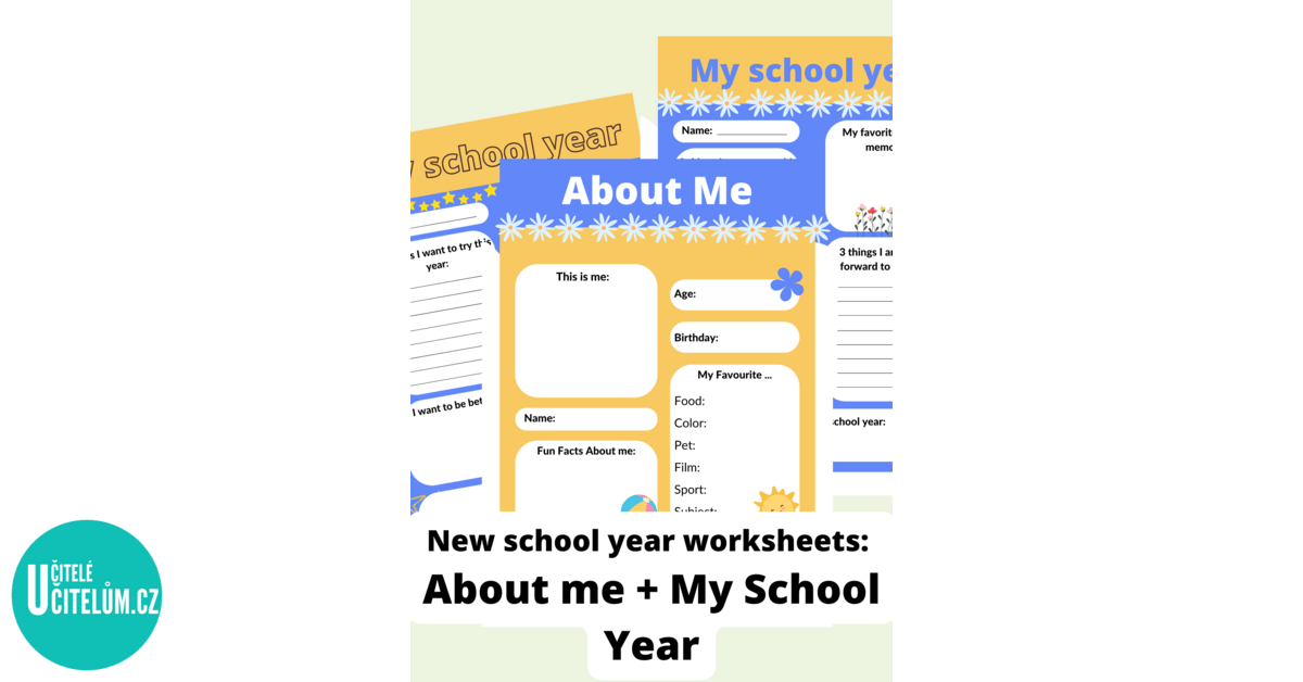 New school year worksheets: About me + My School Year - Anglický jazyk ...