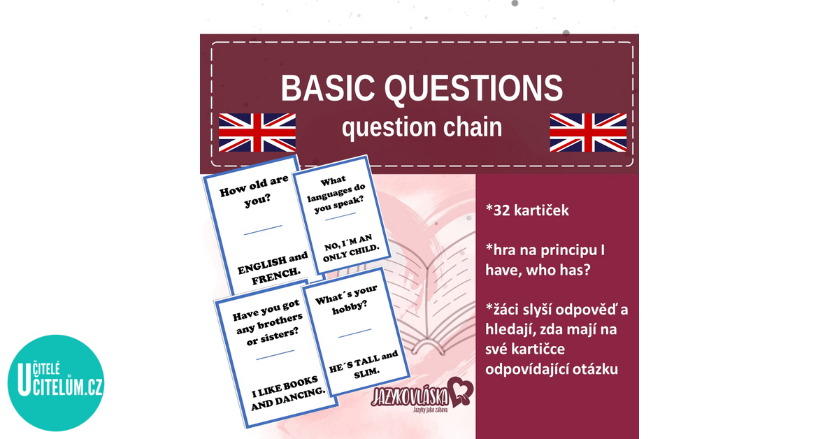 Basic questions - question chain - Anglický jazyk | UčiteléUčitelům.cz
