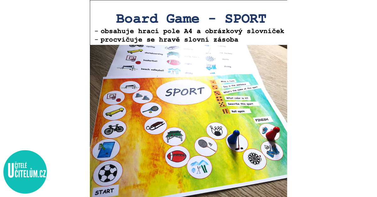 Board Game - SPORT - Anglický jazyk | UčiteléUčitelům.cz